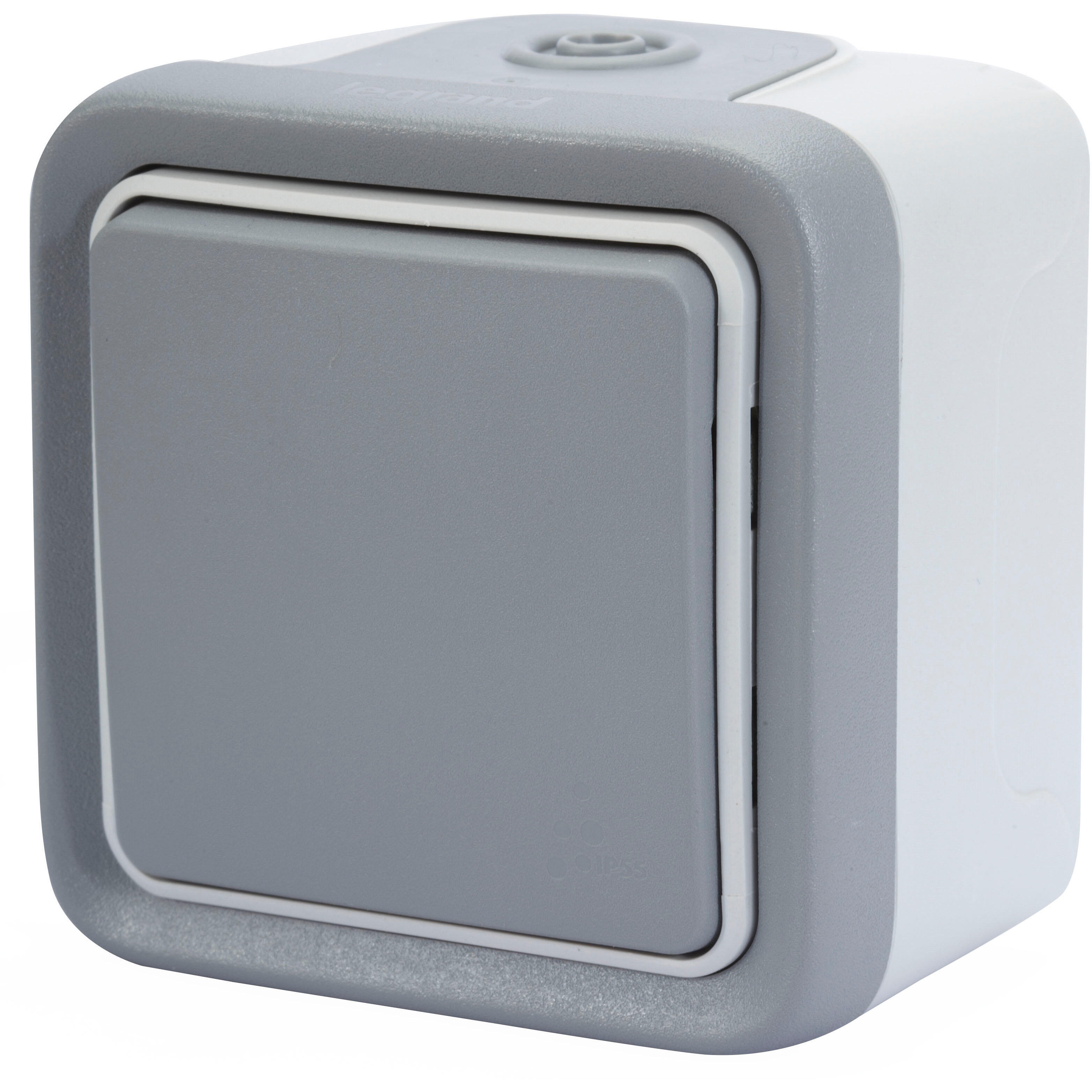 Interrupteur va-et-vient étanche complet, LEGRAND Plexo, gris | Leroy ...