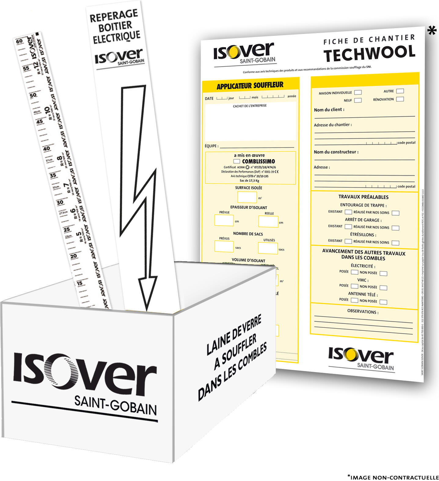 Kit de mise en œuvre pour laine à souffler Techwool, Isover | Leroy Merlin