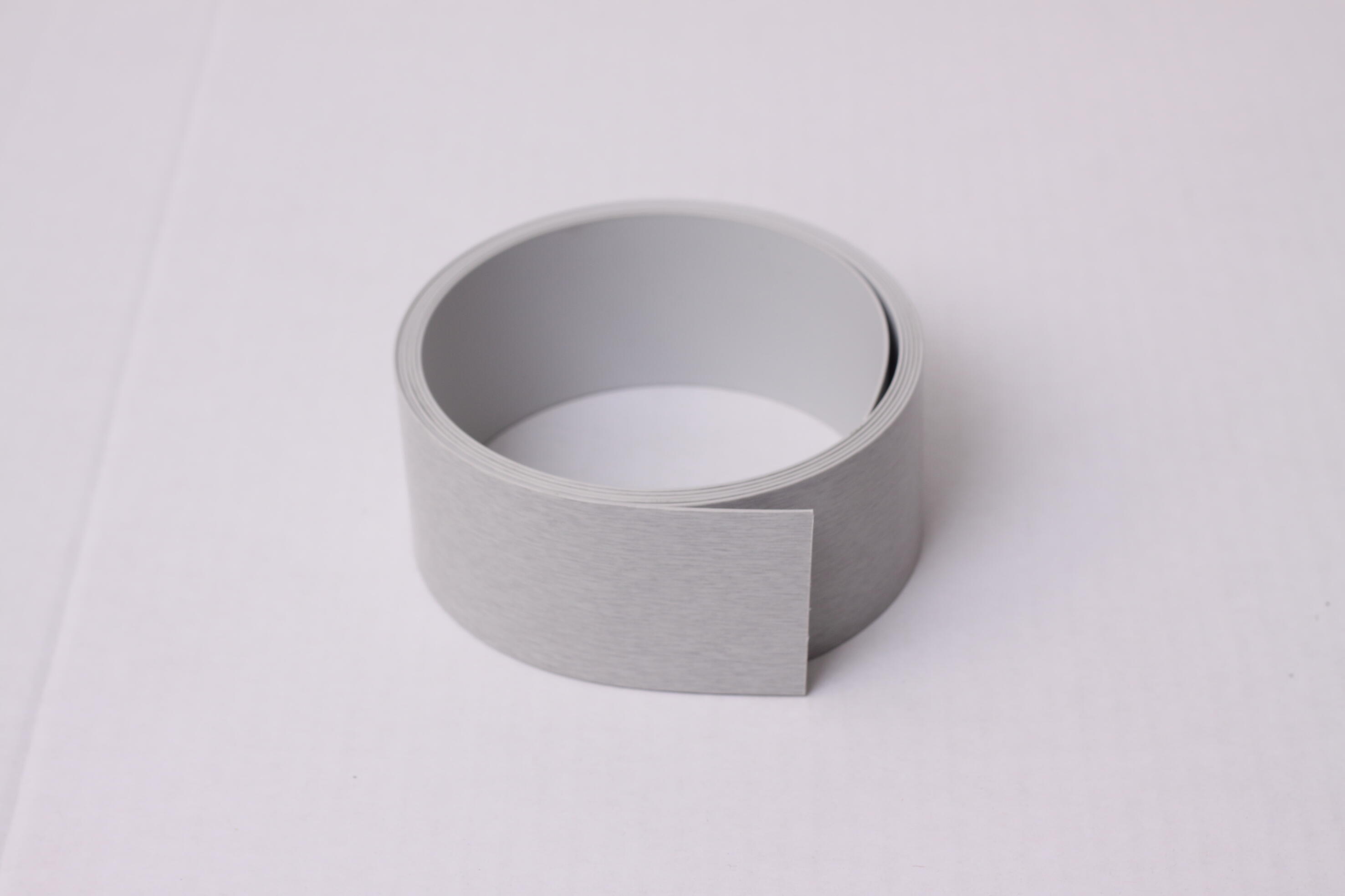 Chant de plan de travail stratifié Alu cendre structuré L.500 x l.4.5 ...