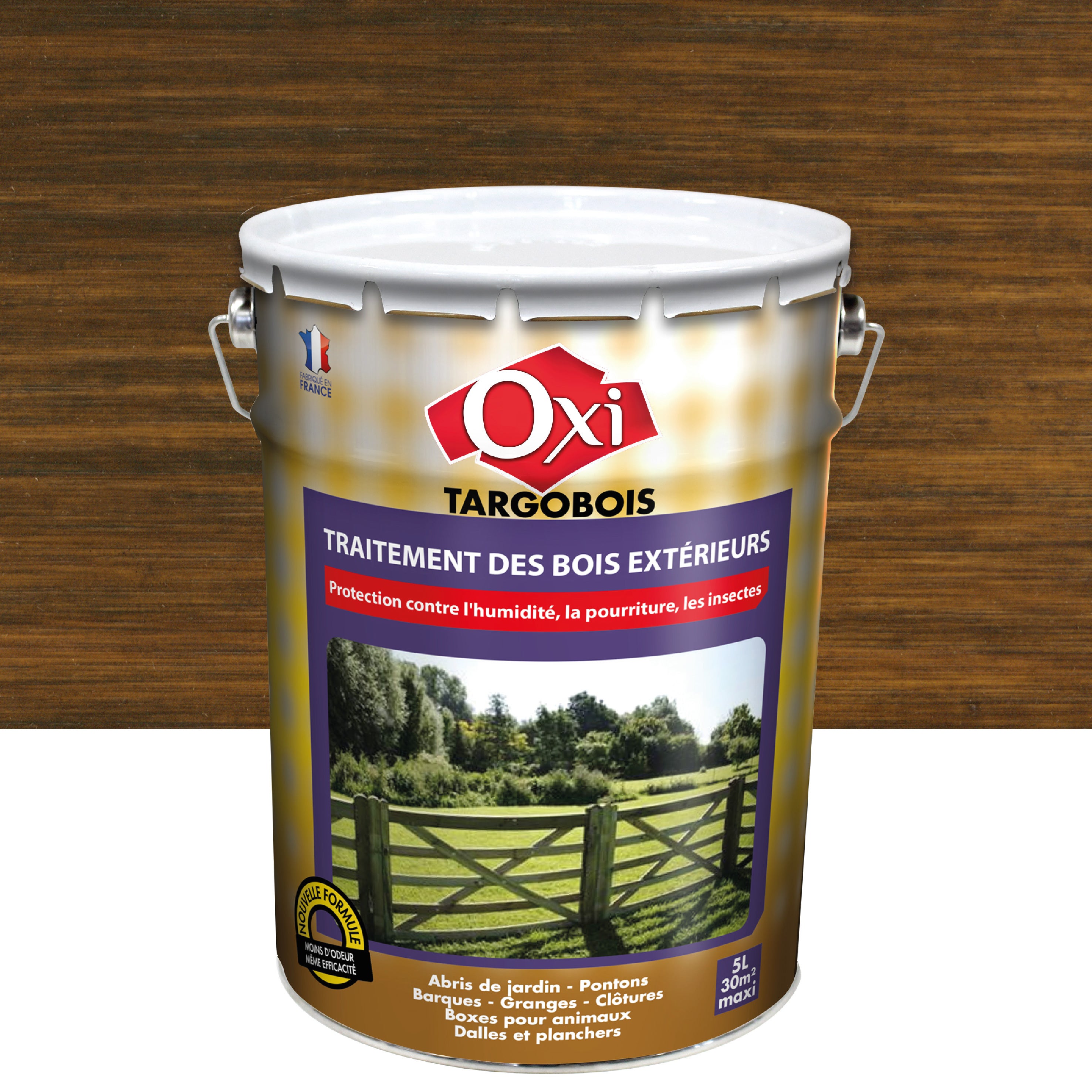 Traitement du bois extérieur OXYTOL Targobois 1 ans, 5 l | Leroy Merlin