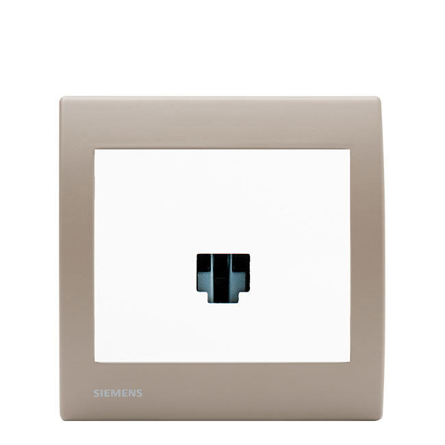 Prise rj45 complet, SIEMENS Delta, blanc beige | Leroy Merlin