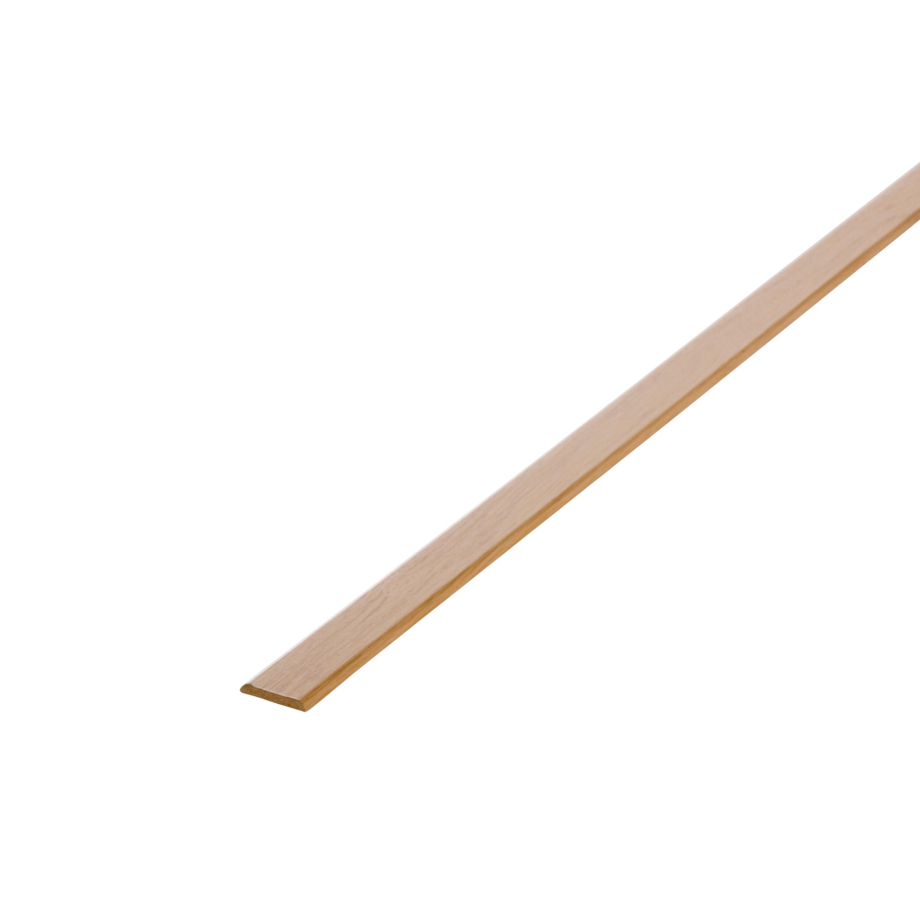 Champlat médium (MDF) 2 arrondis imitation chêne, 4 x 30 mm, L.2.4 m ...