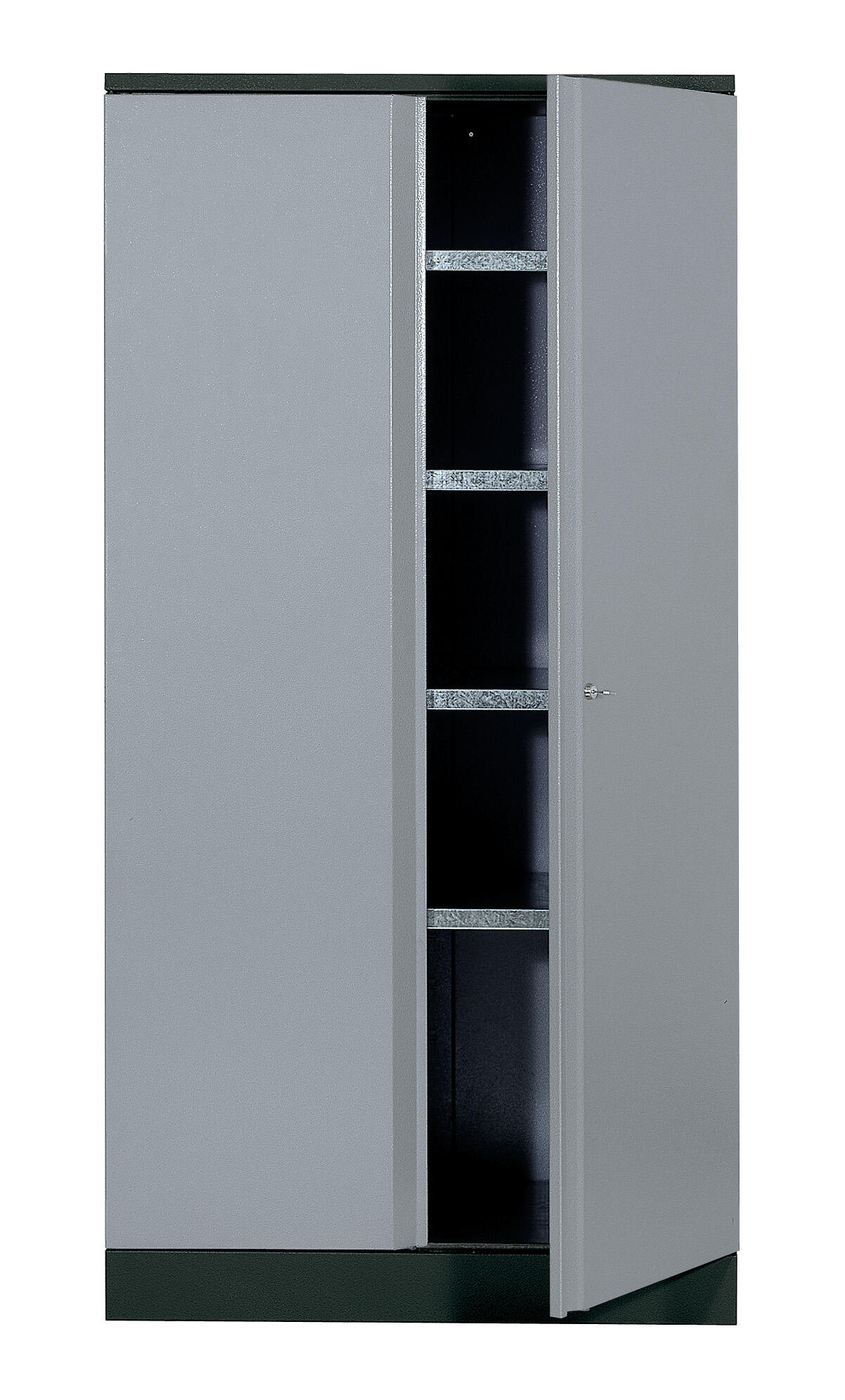 Armoire haute acier 4 étagères KUPPER, l.91 x H.180 x P.45 cm | Leroy ...