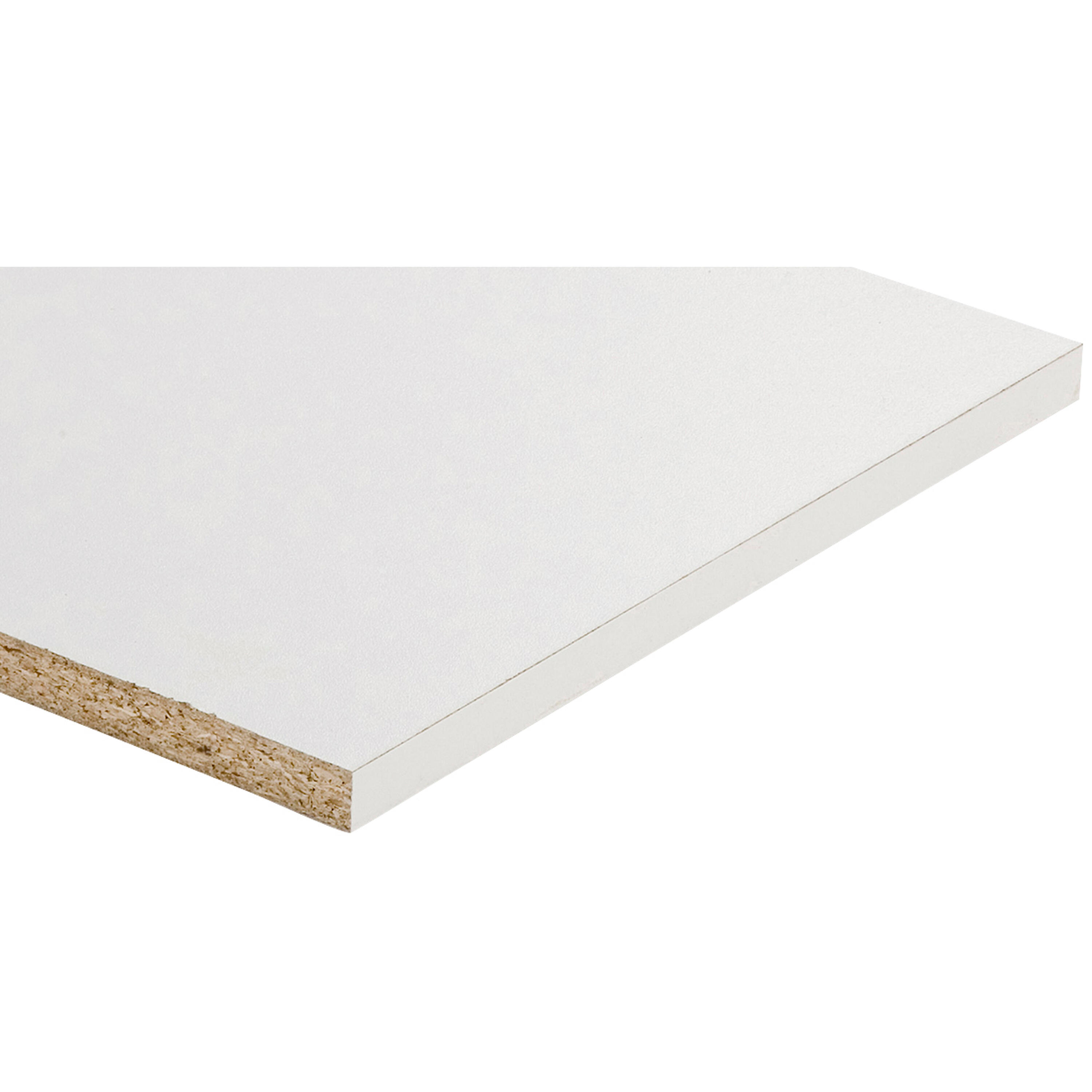Tablette mélaminé blanc, L.200 x l.30 cm x Ep.16 mm | Leroy Merlin