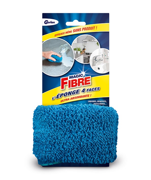 Eponge magique Magic 4 faces bleue universel, GERLON | Leroy Merlin