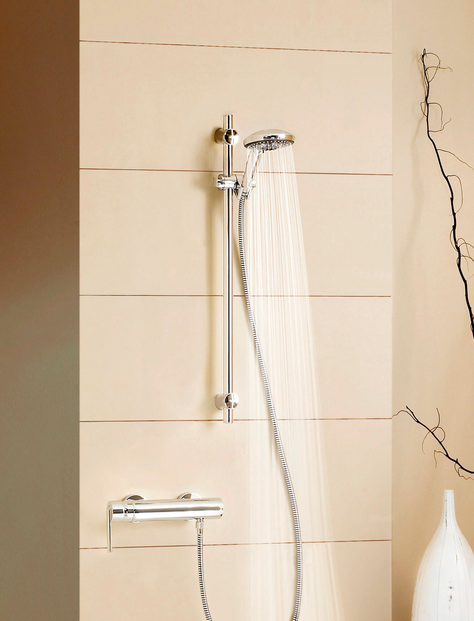 Douchette 1 jet GROHE Vitalio rain, chromé | Leroy Merlin