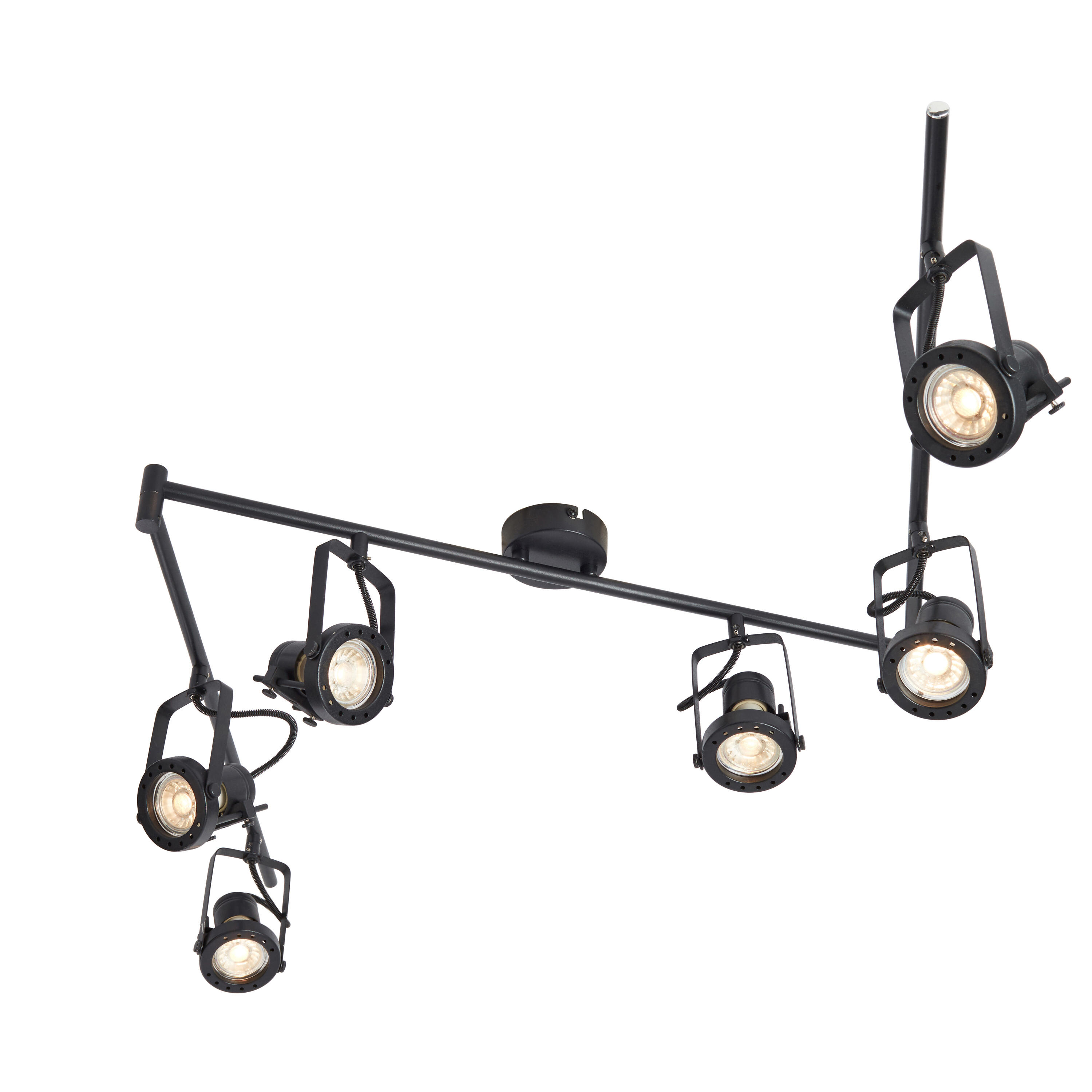 Faretto decorativo senza fonte luminosa TECHNIC NERO OPACO GU10 42W ...