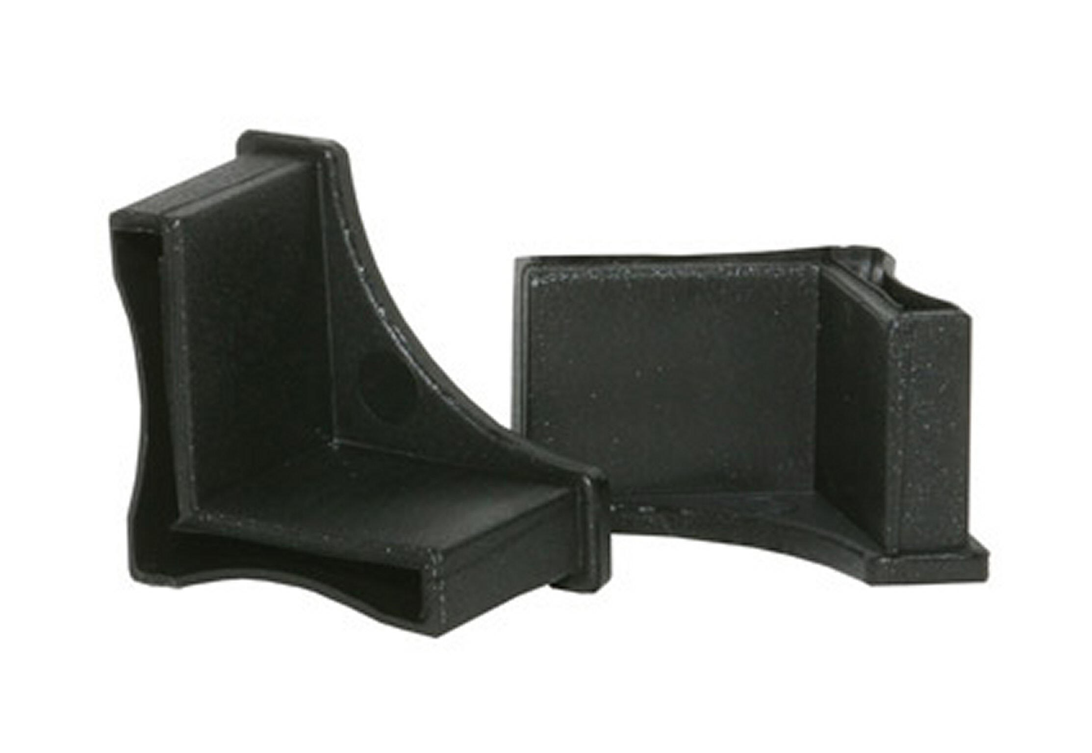 Lot de 2 embouts pvc noir, l.23.5 mm, Diam.23.5 mm | Leroy Merlin