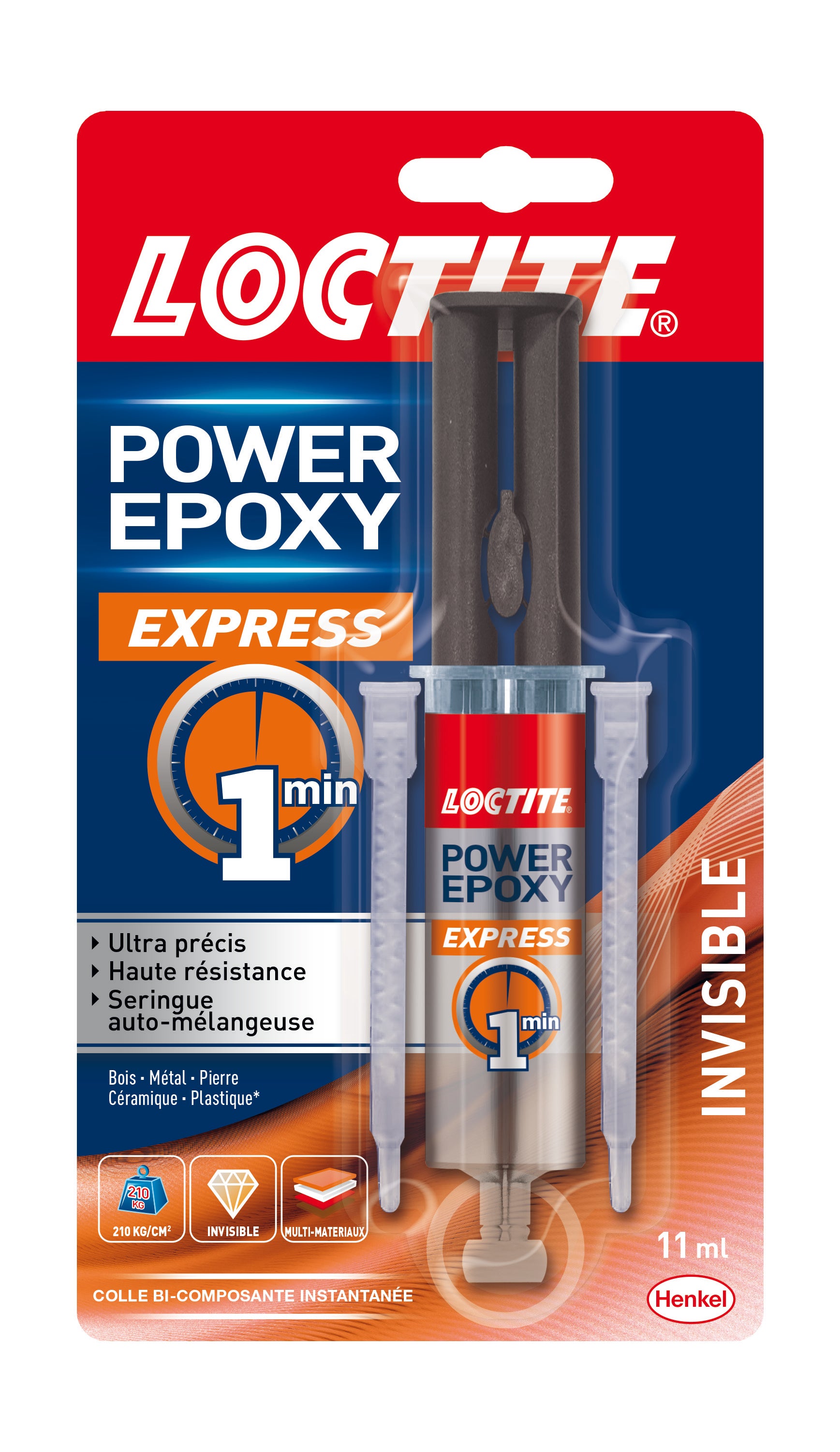 Colle de réparation époxy Power express LOCTITE, 13 g transparent ...