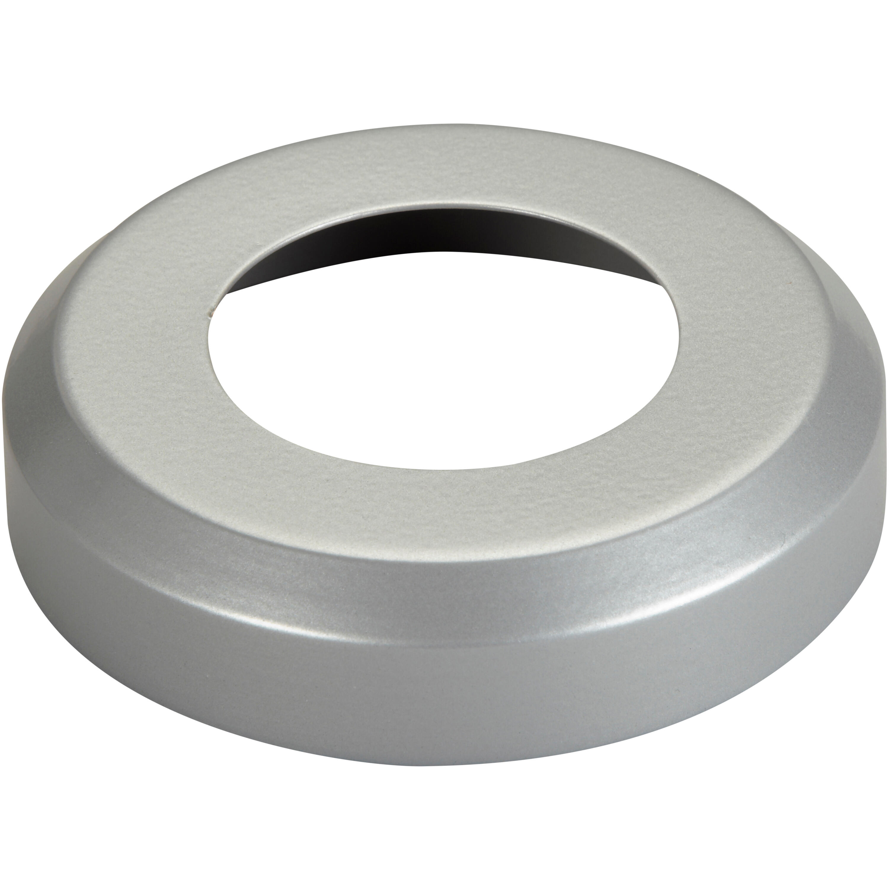 Cache sabot alu à plat gris alu OBAPI | Leroy Merlin