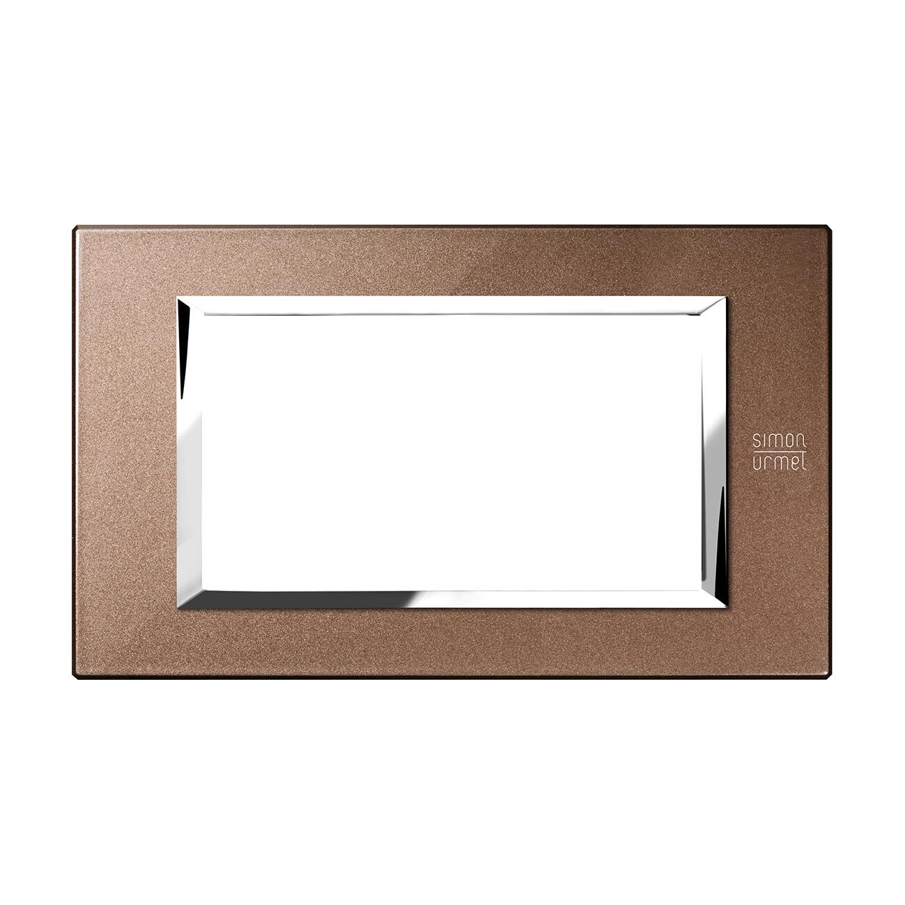 Placca 4 moduli serie Nea Expì SIMON URMET bronzo lucido | Leroy Merlin