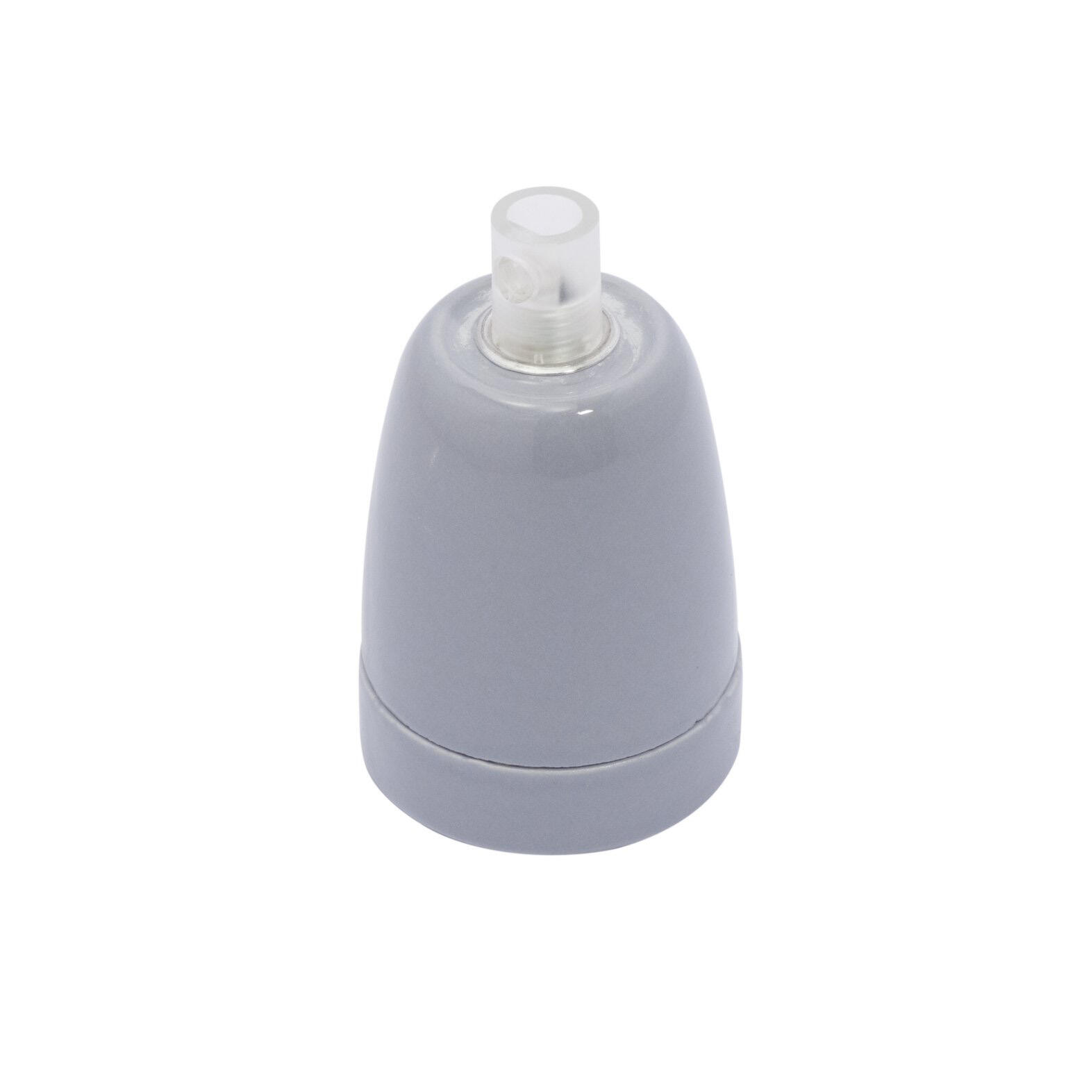 Douille électrique à vis E27 céramique, grise | Leroy Merlin