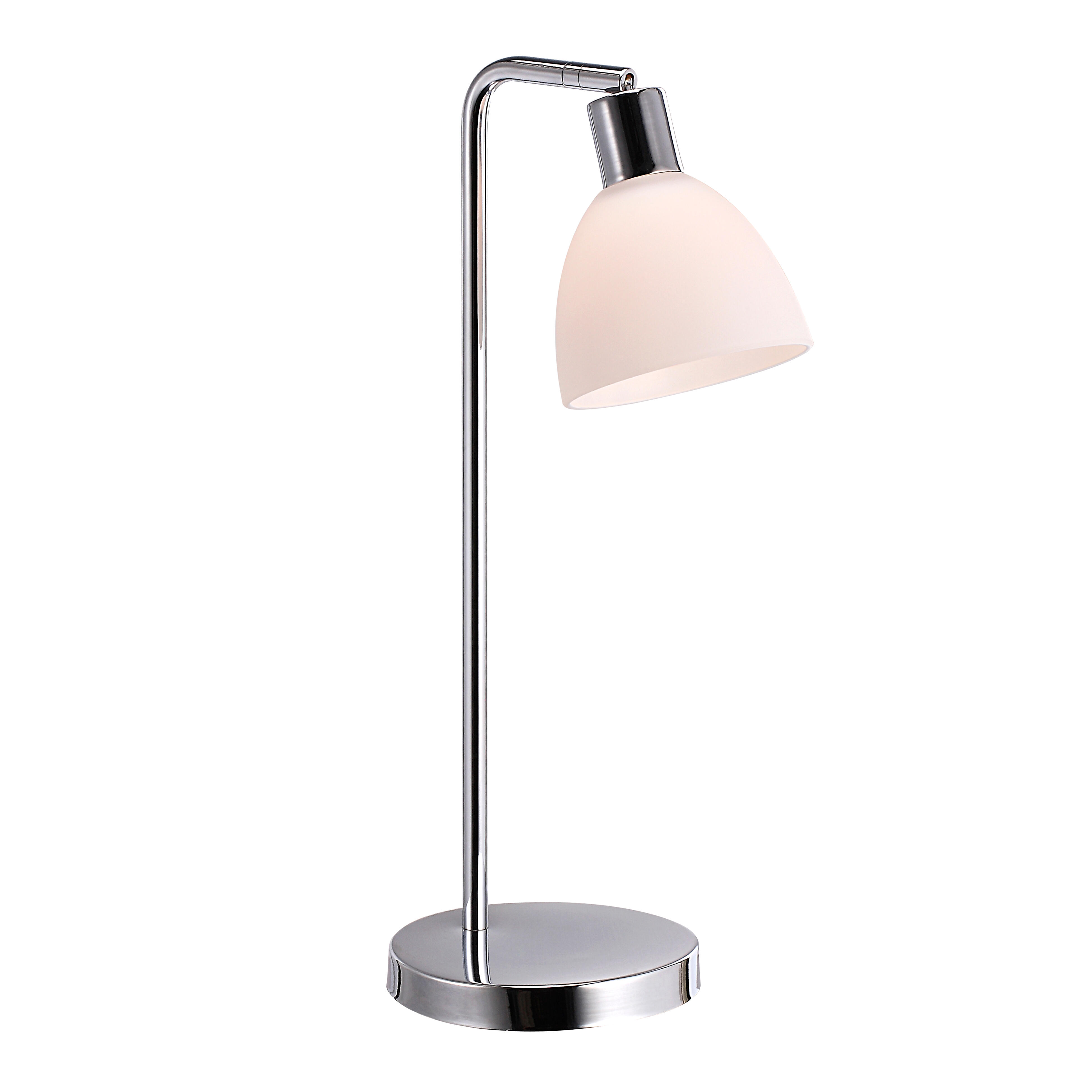 Lampe Ray, acier, opale, H.46 cm, E14 | Leroy Merlin