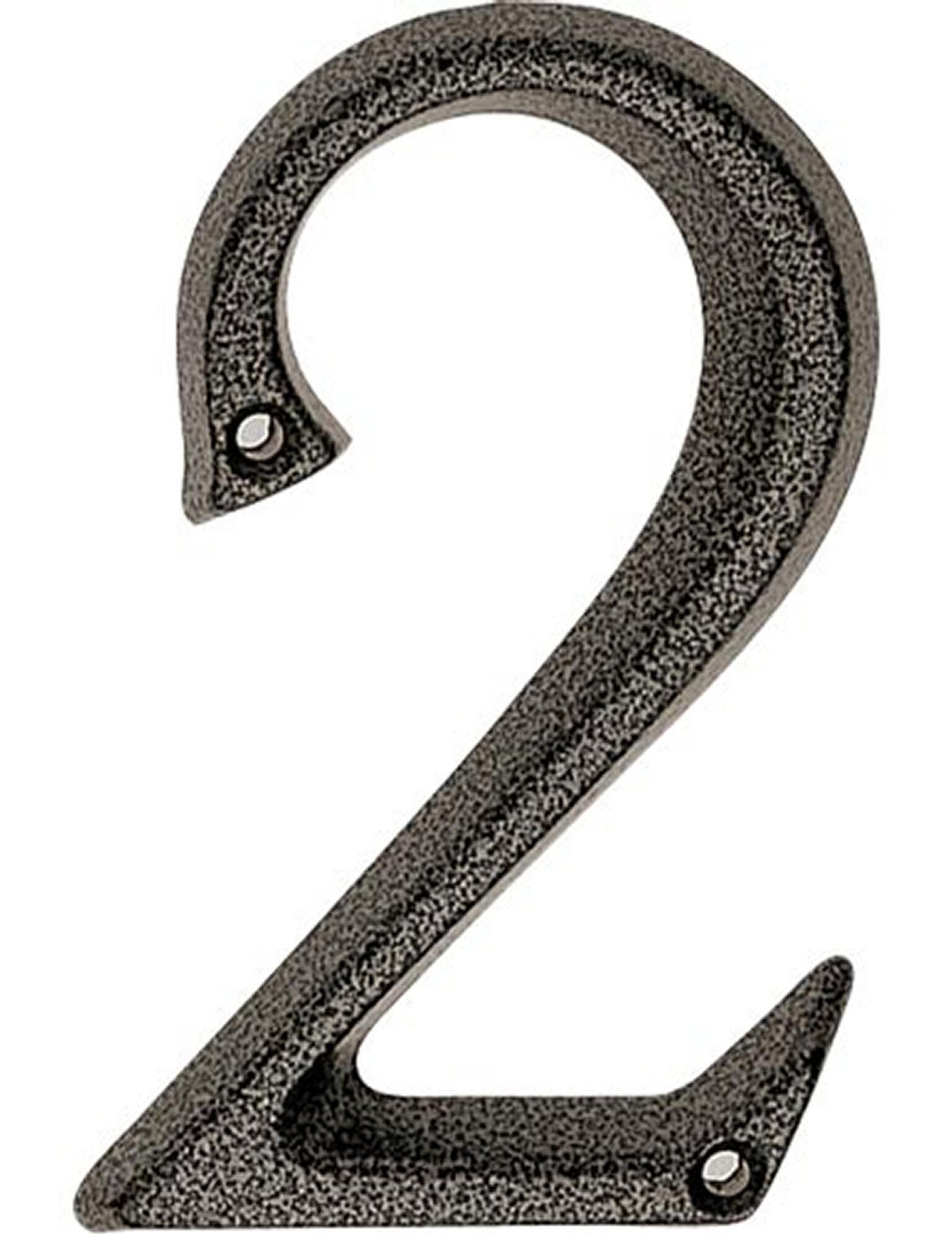 Chiffre 2 en zamak patiné H.0.8 x l.6.1 cm | Leroy Merlin