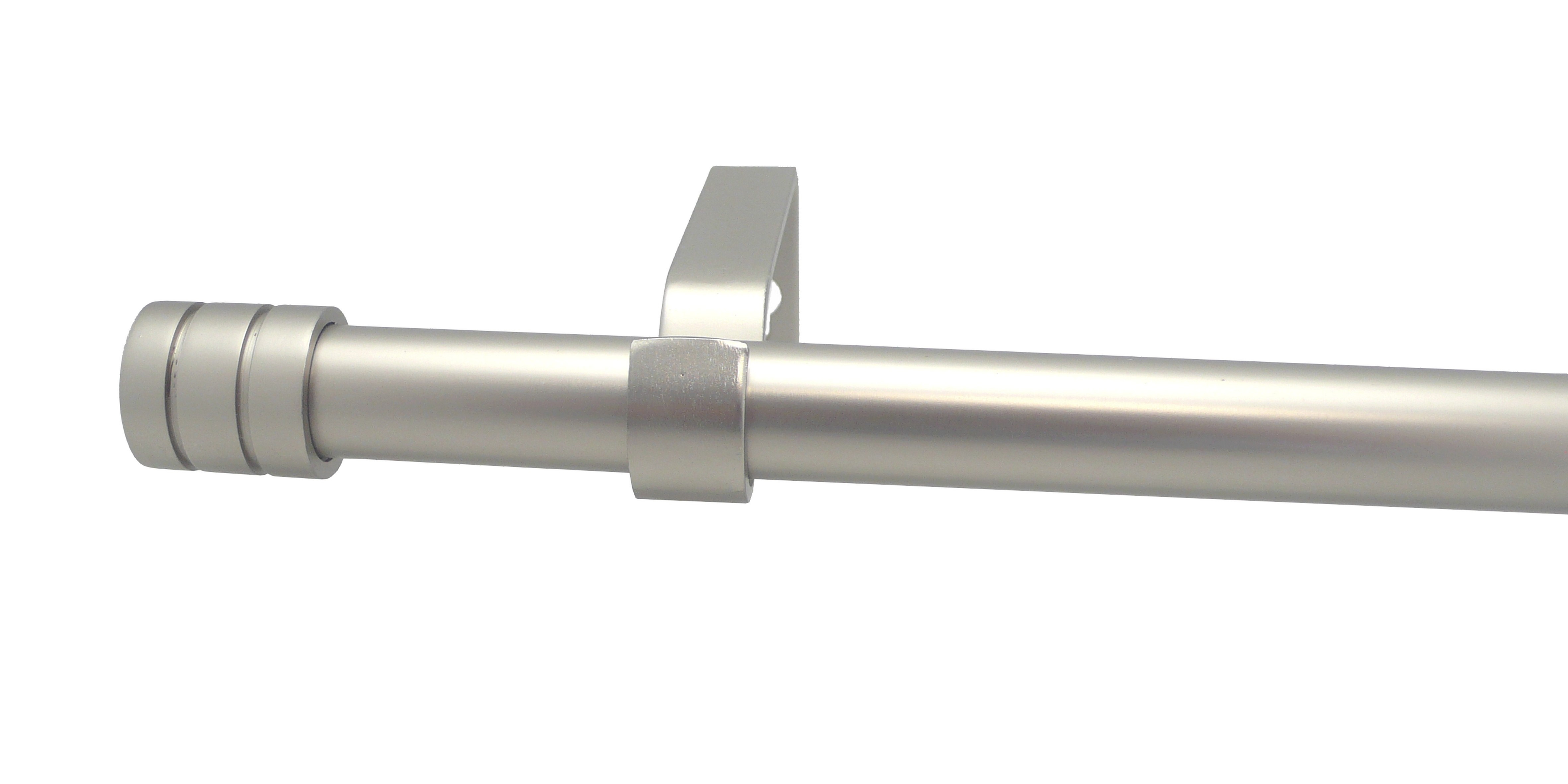 Kit de tringle à rideaux Design Diam.20 mm gris 120 à 210 cm | Leroy Merlin