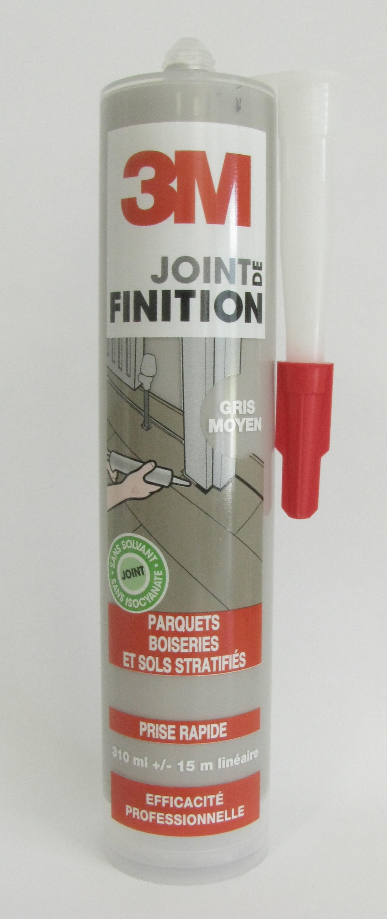 Joint de finition parquet et sol stratifié 3M gris moyen 310 ml | Leroy ...