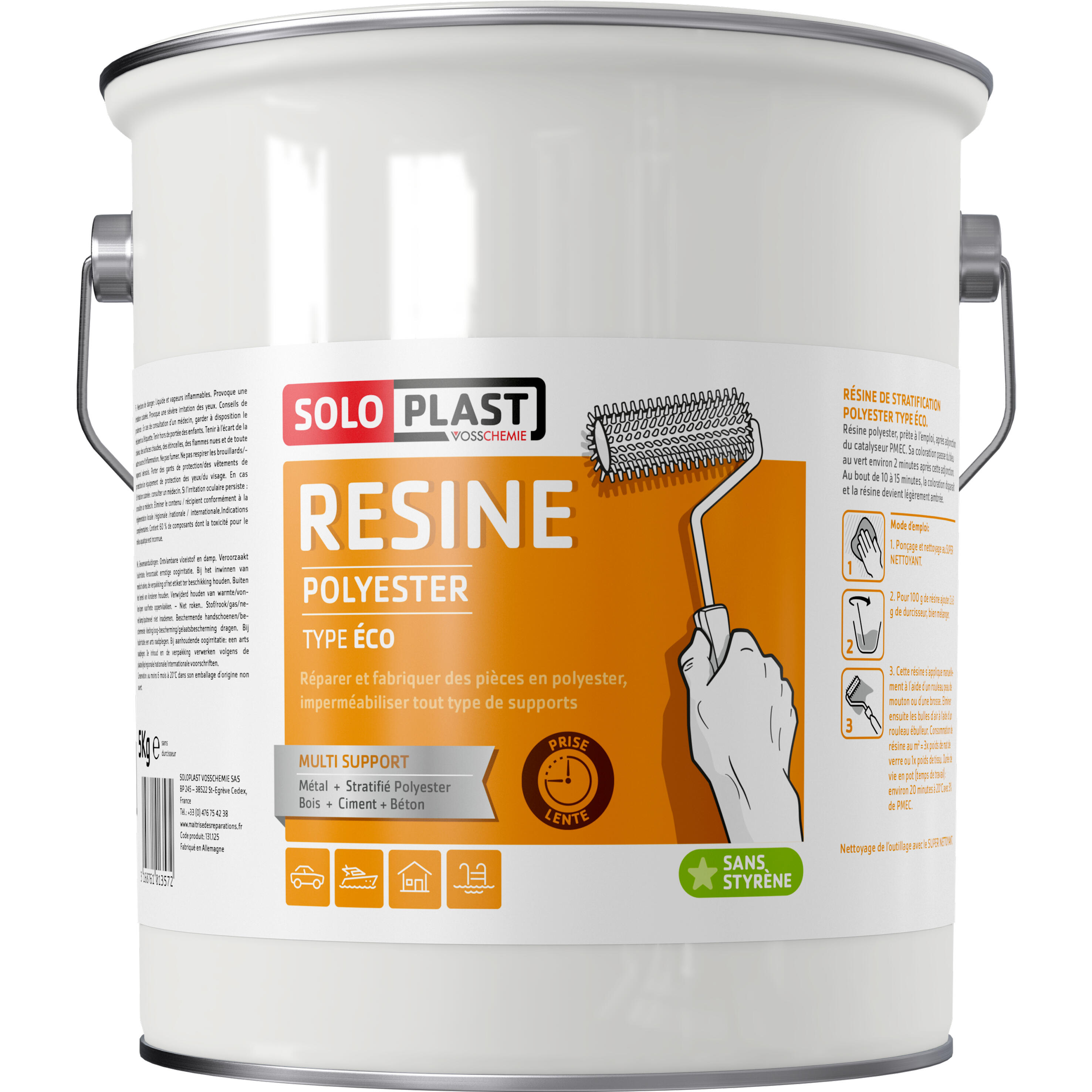 Résine Résine type eco SOLOPLAST, 5kg | Leroy Merlin