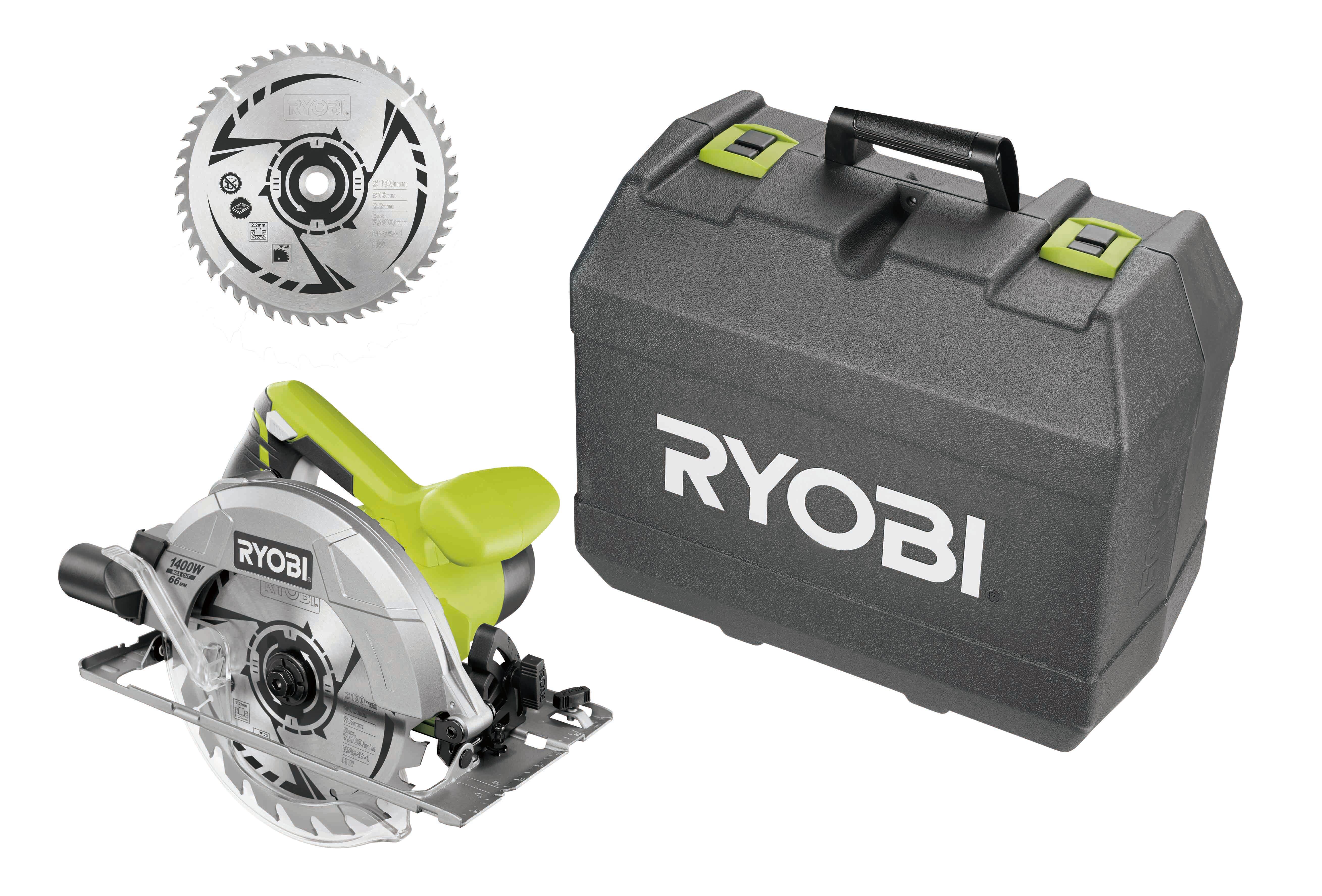 Scie circulaire filaire RYOBI, 1400 W, 190 mm, Rcs1400-kb48 | Leroy Merlin