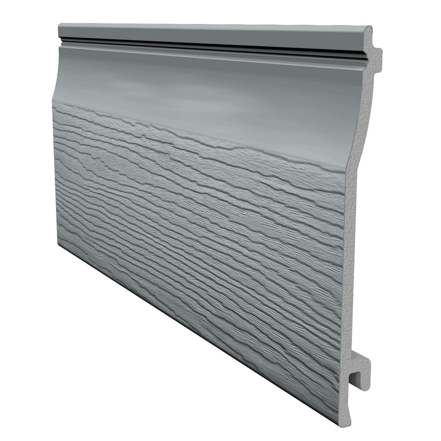 Clin pour bardage pvc gris ral 7045 FREEFOAM Solid 3.95 m | Leroy Merlin