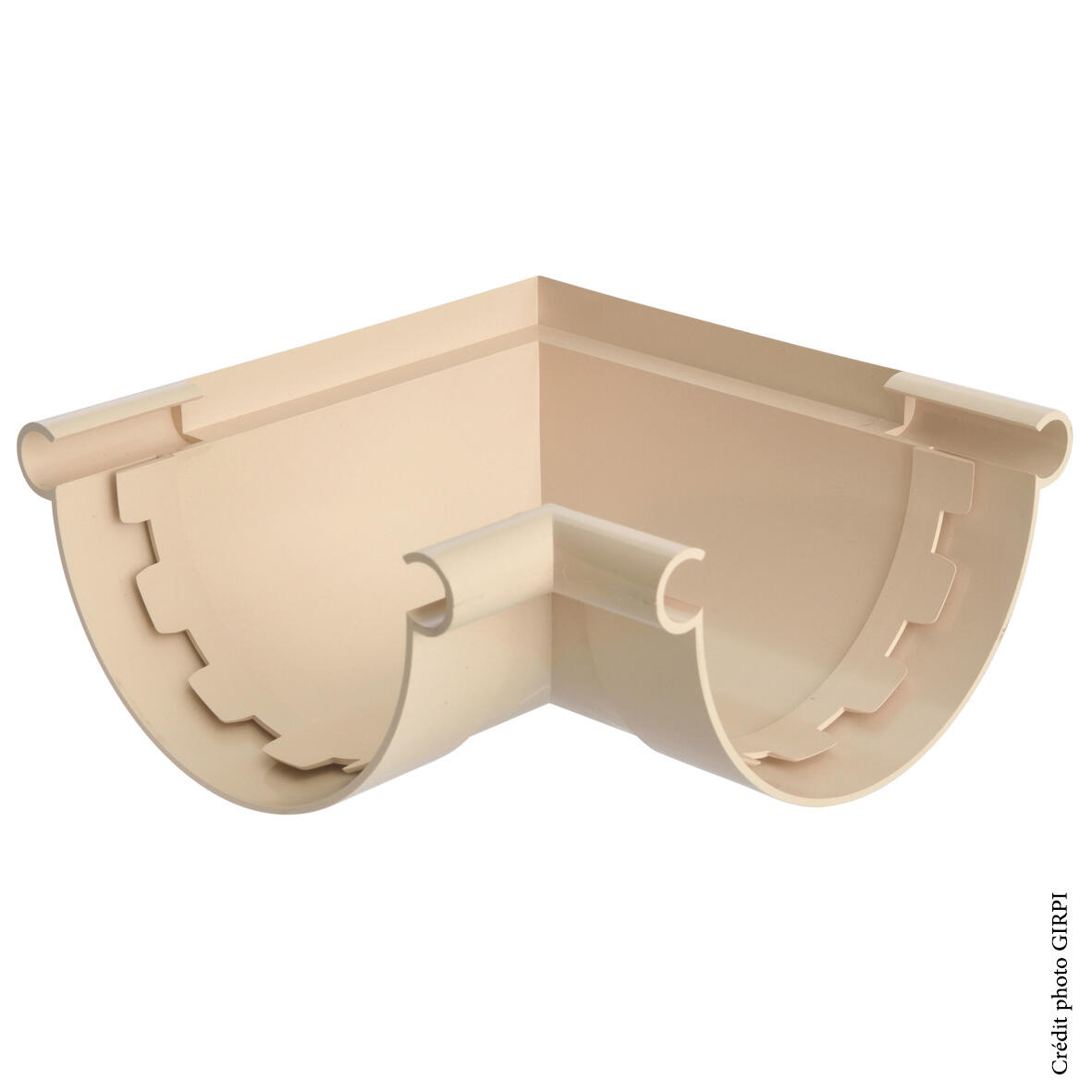 Angle mixte à coller pvc sable GIRPI, Dév.25 cm | Leroy Merlin