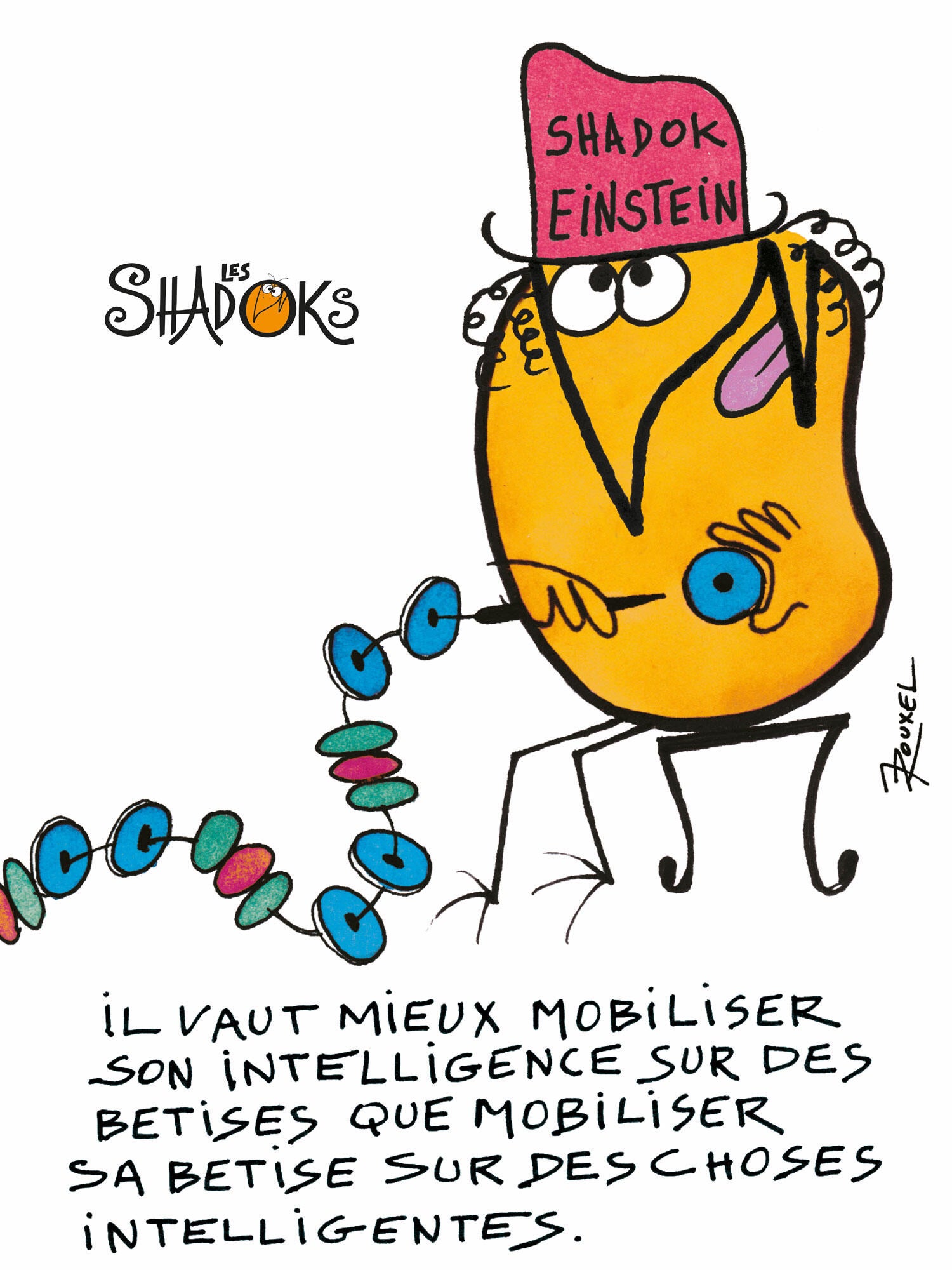 Affiche Les Shadoks Intelligent l.50 x H.70 cm | Leroy Merlin