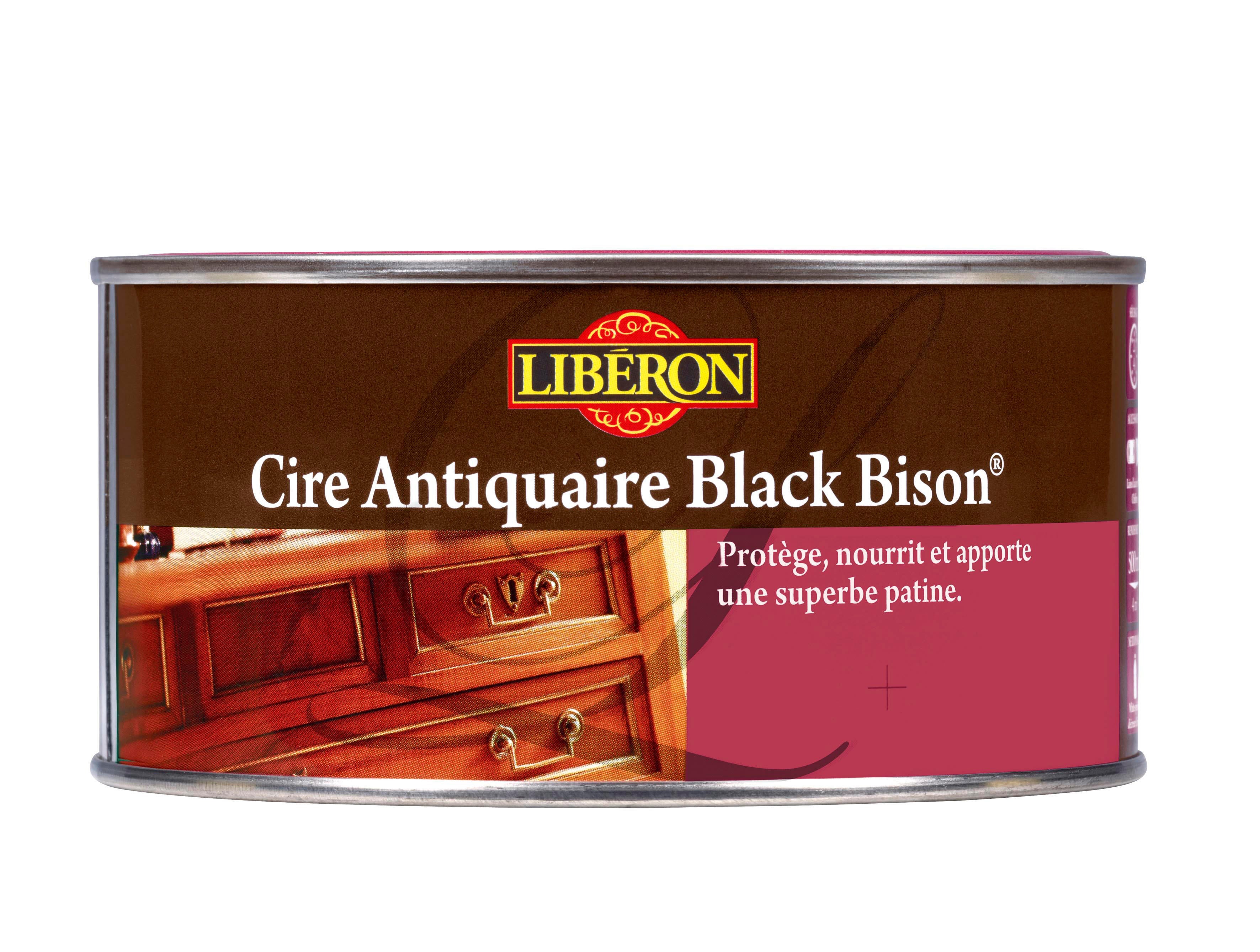 Cire en pâte meuble et objets Blackbison LIBERON, 0.5 l, chêne fumé ...
