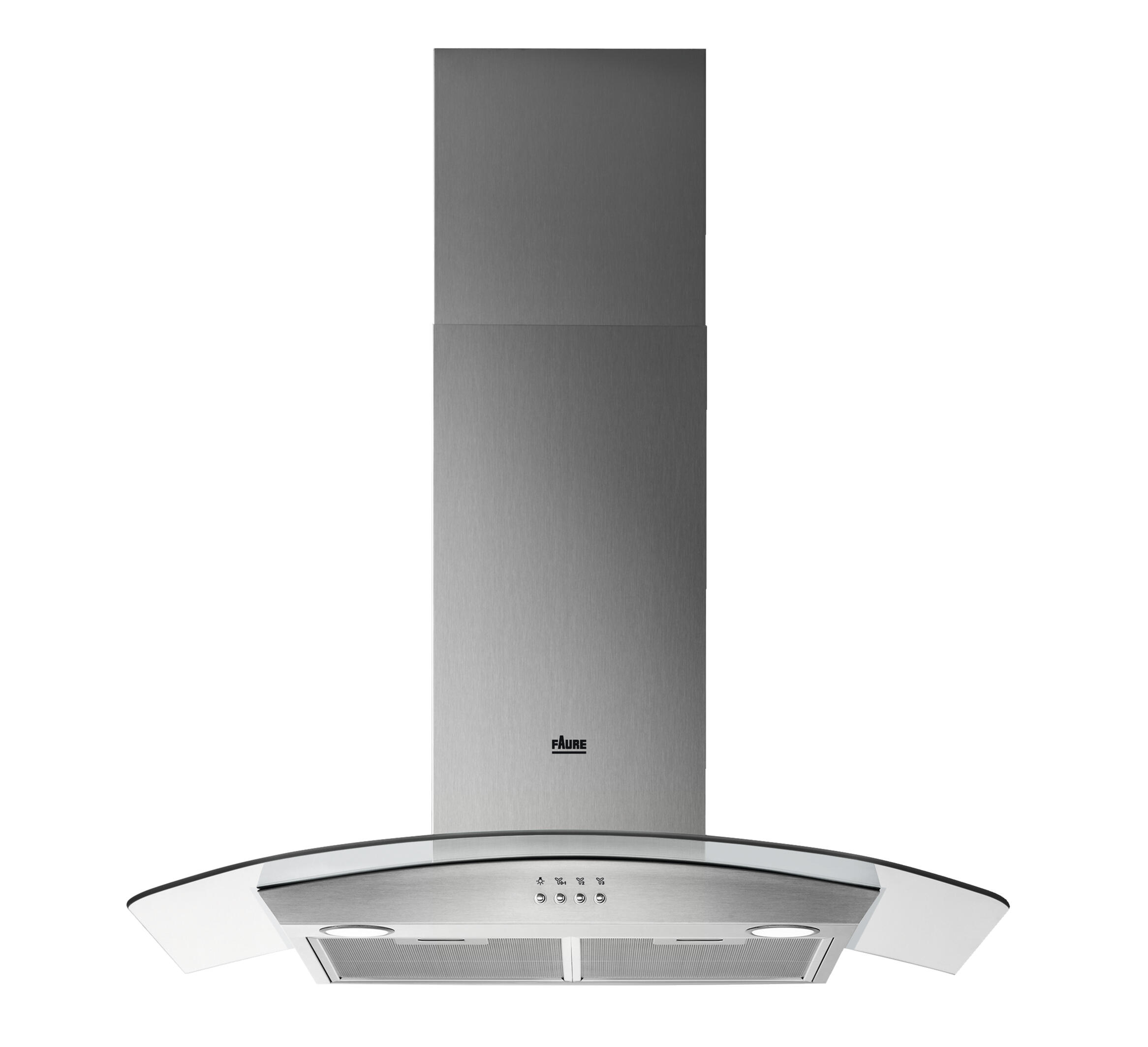 Hotte murale L90 cm FAURE 942022090 gris / argent | Leroy Merlin