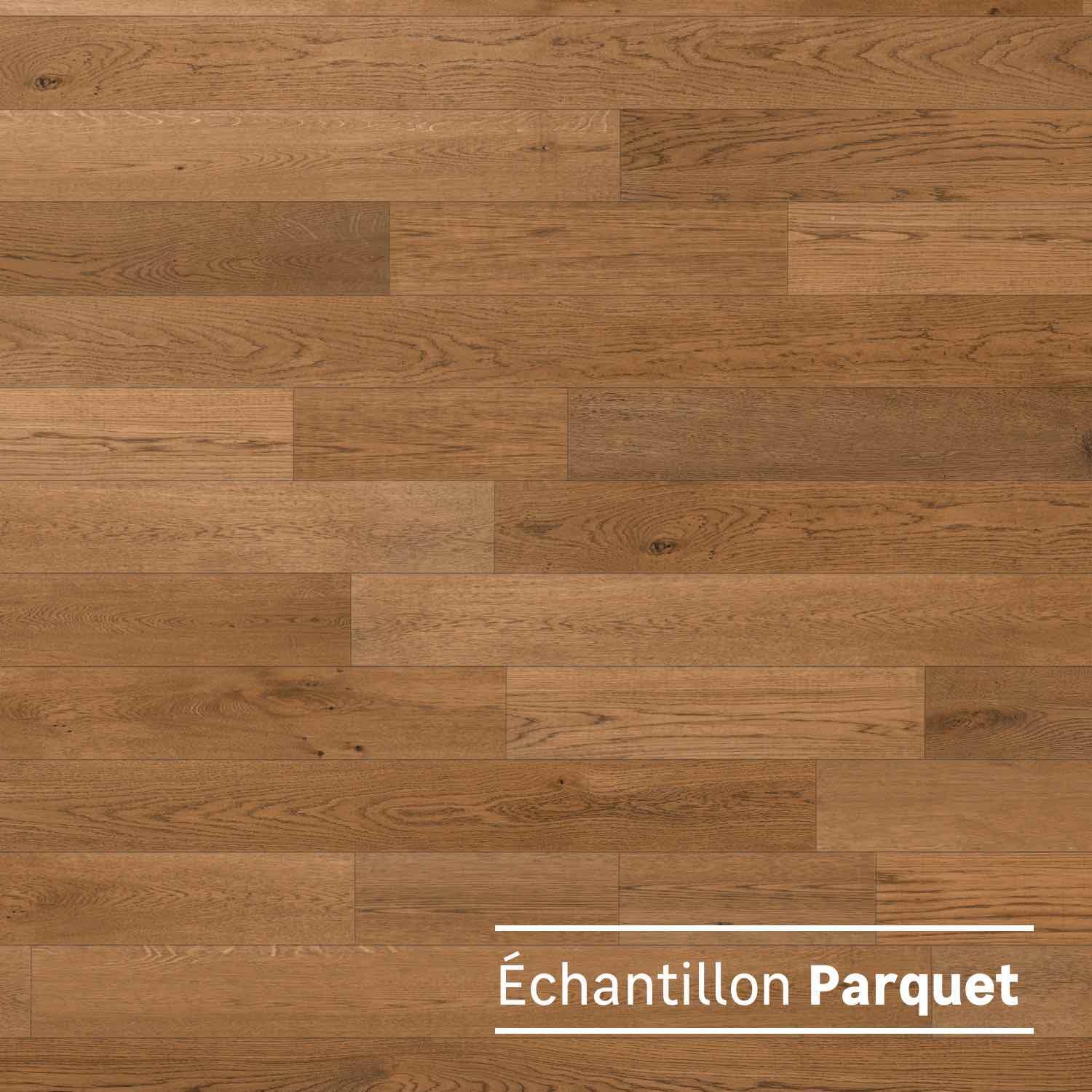 Echantillon parquet massif Premium, XL, chêne biscuit vitrifié | Leroy ...