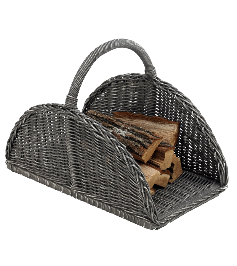 Panier à bûches gris DIXNEUF Jonka l.64 x H.48 cm | Leroy Merlin