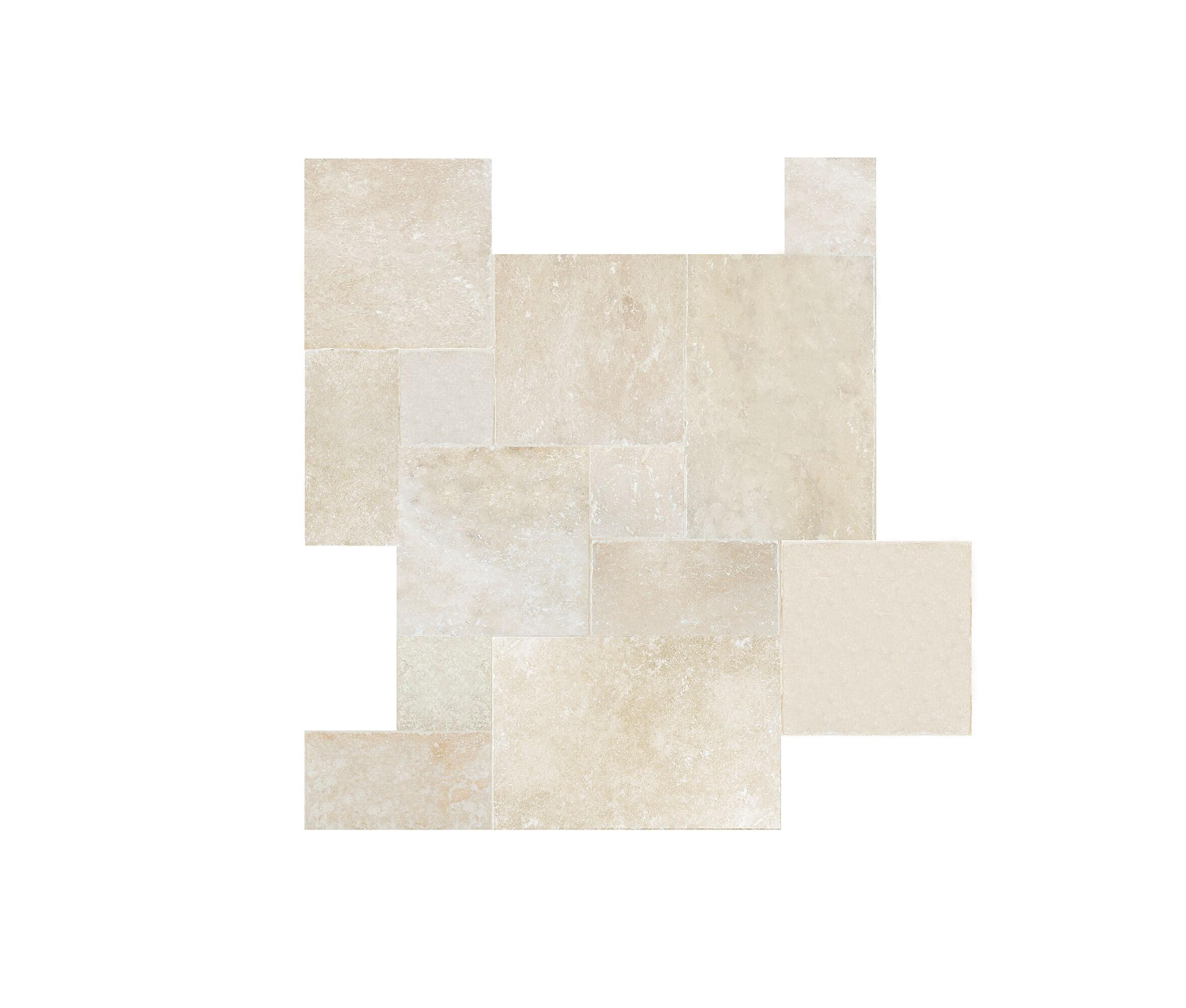 Travertin sol intérieur effet pierre beige l.41 x L.61 cm | Leroy Merlin