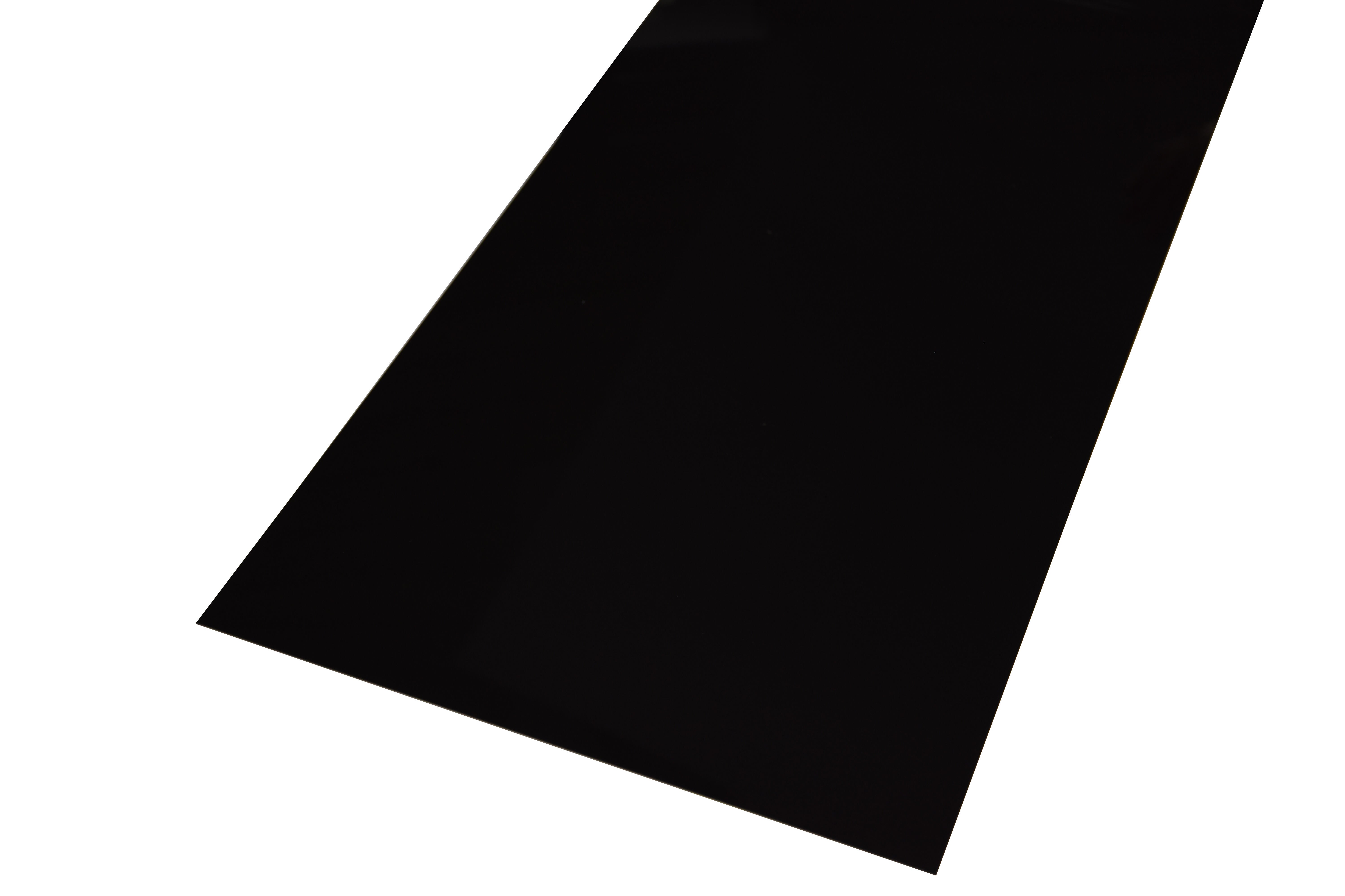 Tôle colle pvc lisse noir L.500 x l.250 mm, Ep.1.13 mm | Leroy Merlin