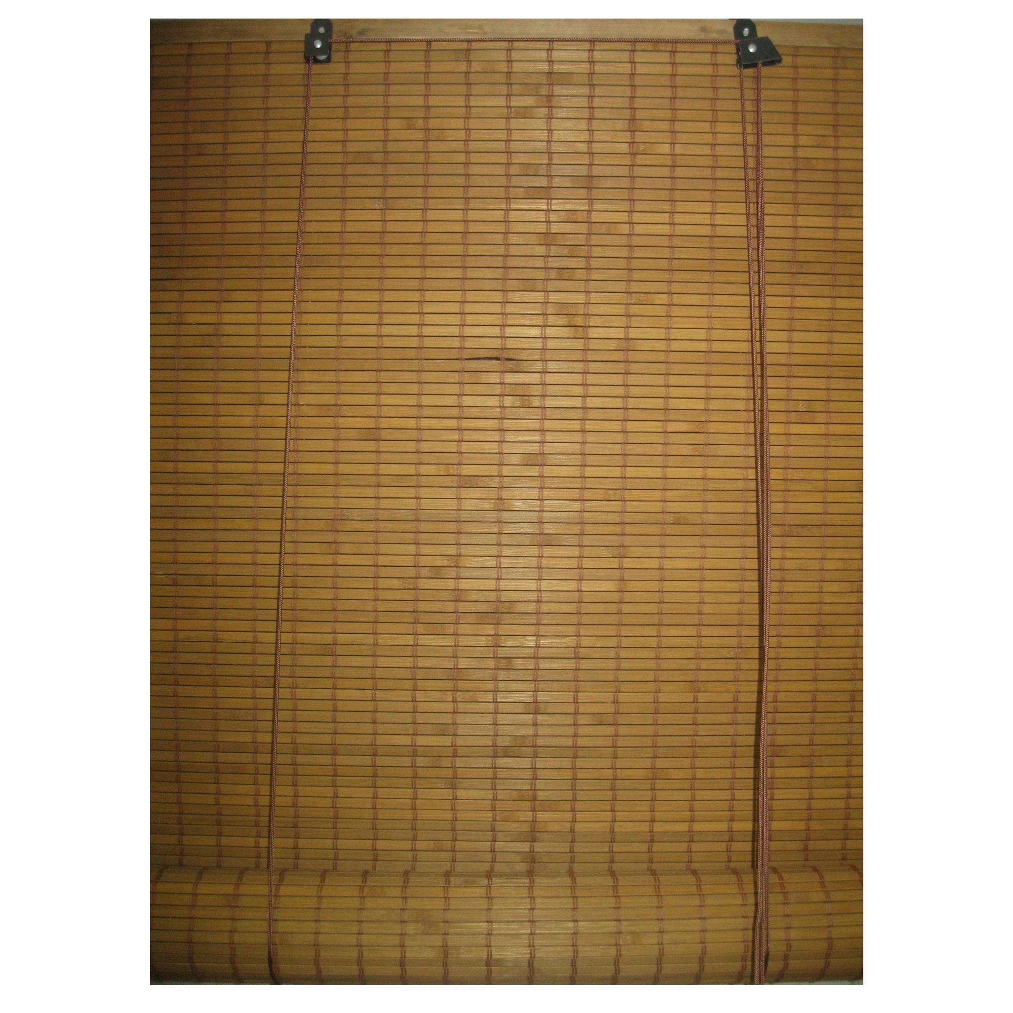 Store enrouleur tamisant Bambou djibf miel, l.60 x H.180 cm | Leroy Merlin