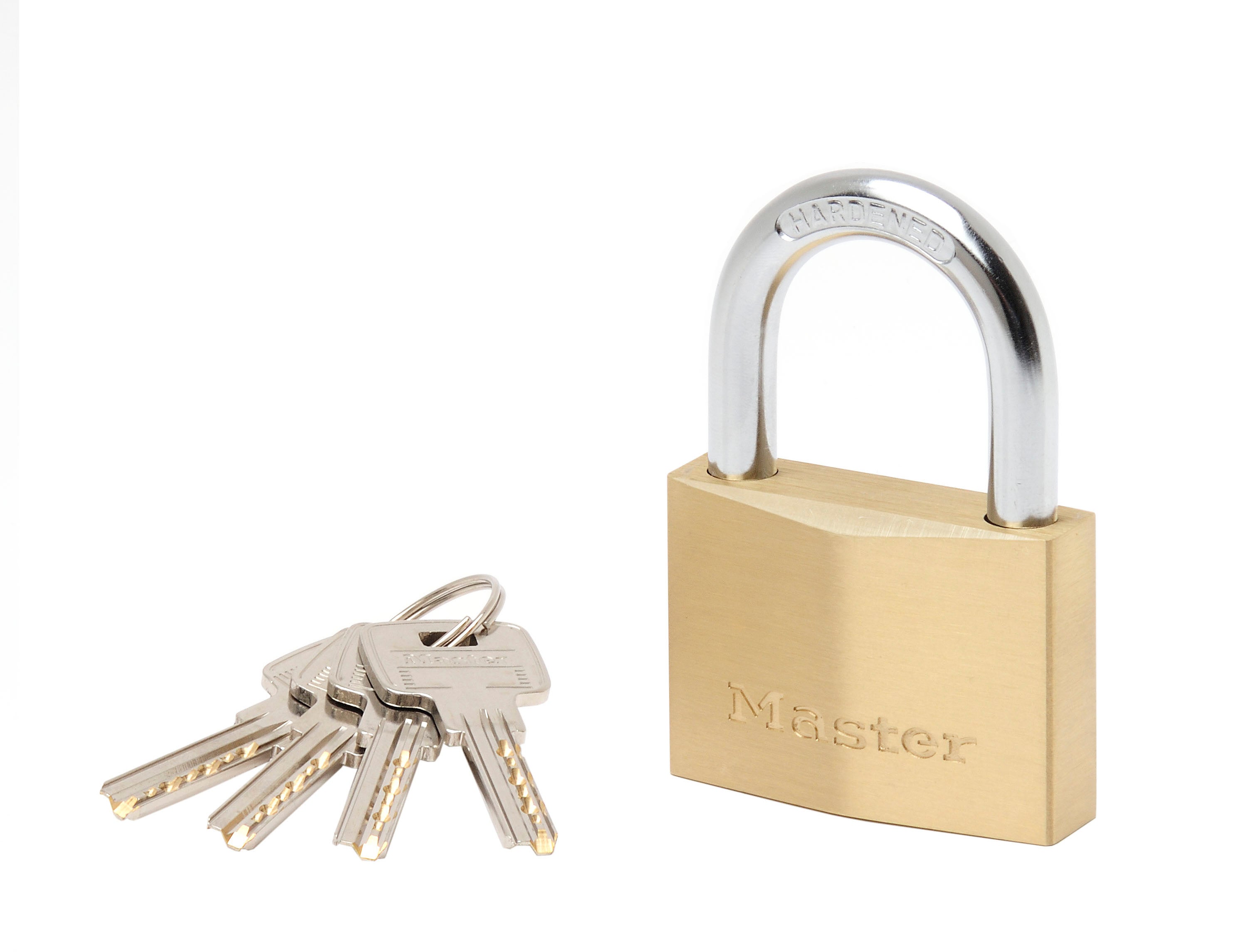 Master Lock 2960EURD Cadenas à Clé Extra Fin en Laiton, Doré, 8,8 x 6 x ...