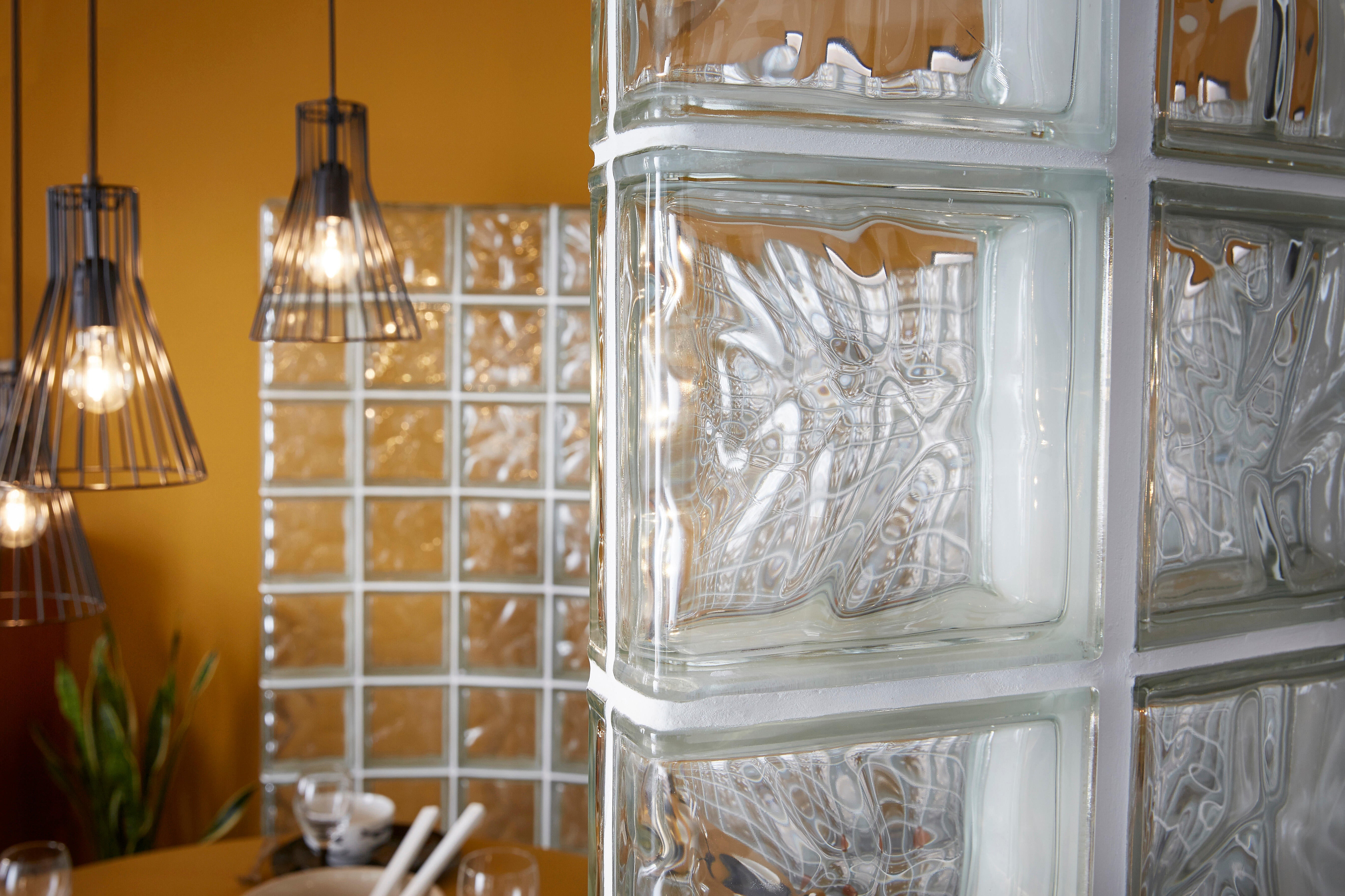 Brique de verre incolore / transparent brillant | Leroy Merlin