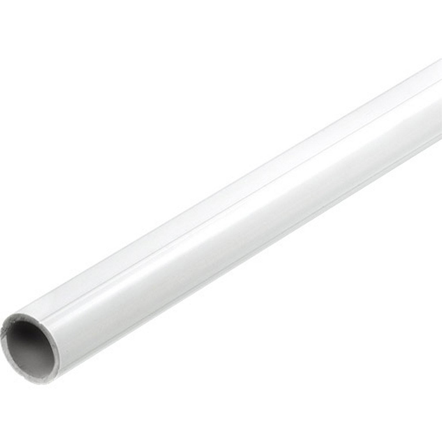 Tube rond pvc blanc mat, L.1 m x Diam.11.5 mm | Leroy Merlin
