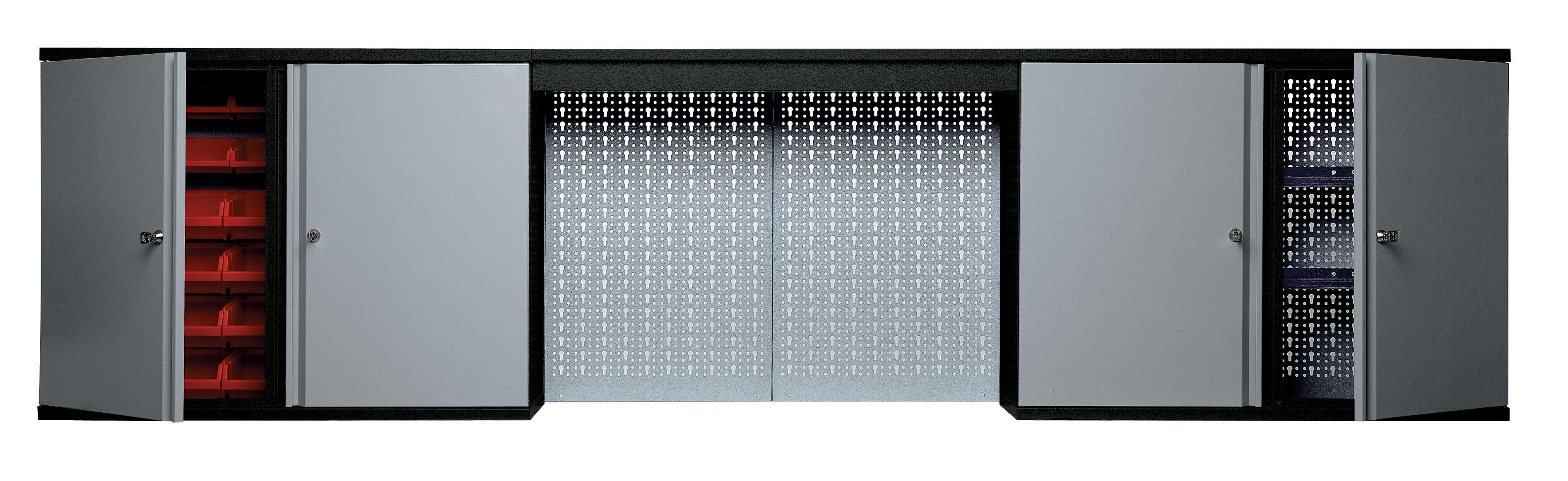 Armoire suspendue 4 étagères KUPPER, l.240 x H.60 x P.20 cm | Leroy Merlin