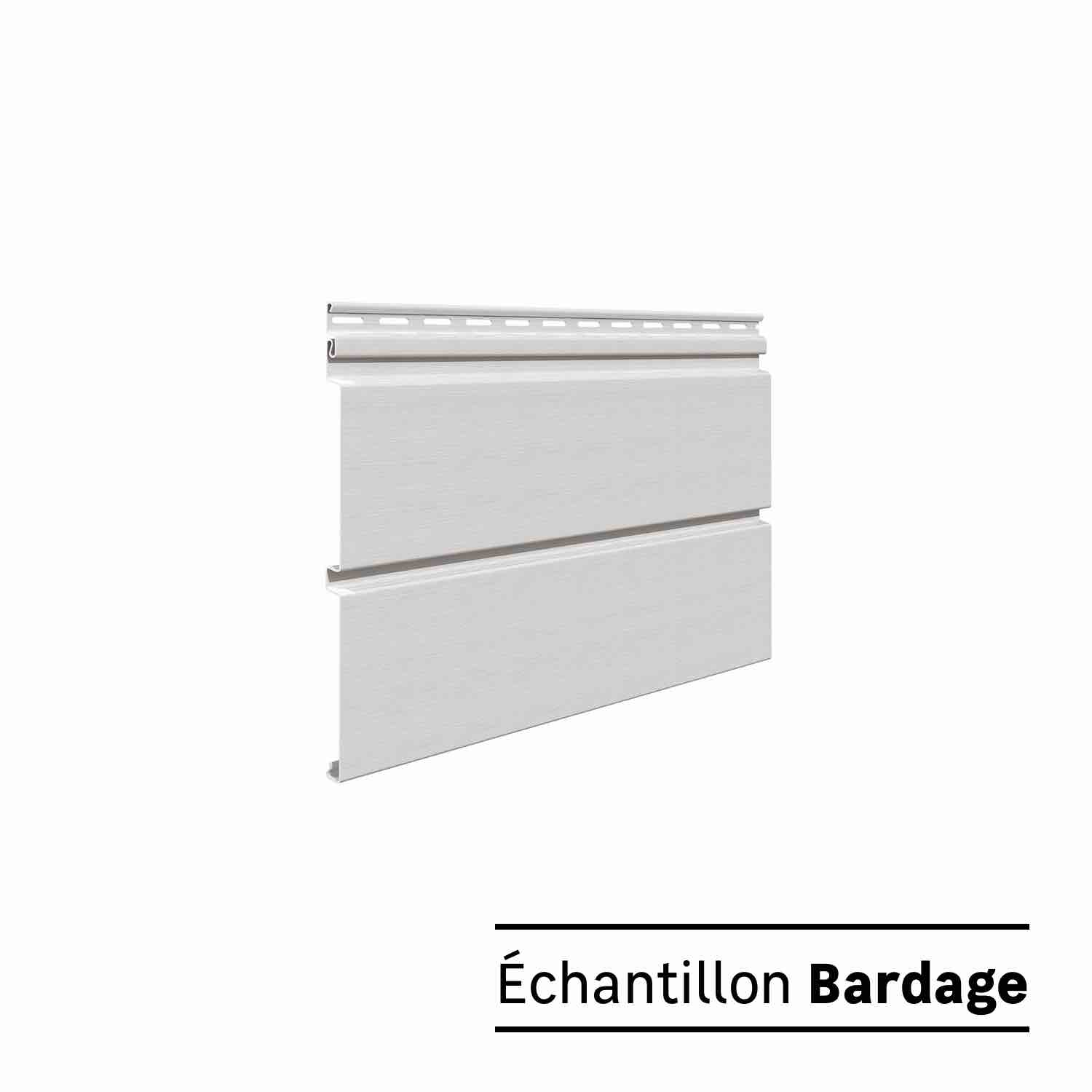 Echantillon clin pour bardage en panneau pvc gris, Chalet | Leroy Merlin