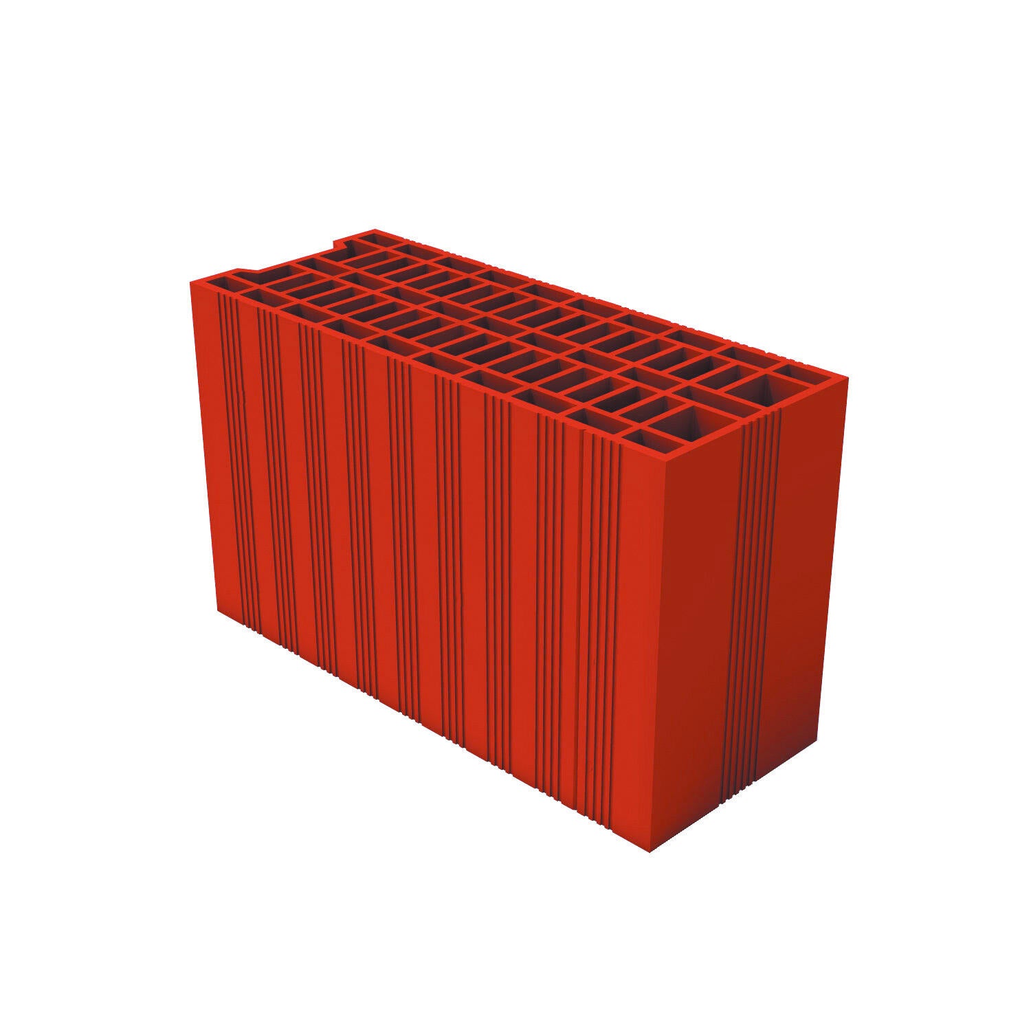 Brique de construction terre cuite NF, L.50 x l.20 x H.20 cm-POROTHERM ...