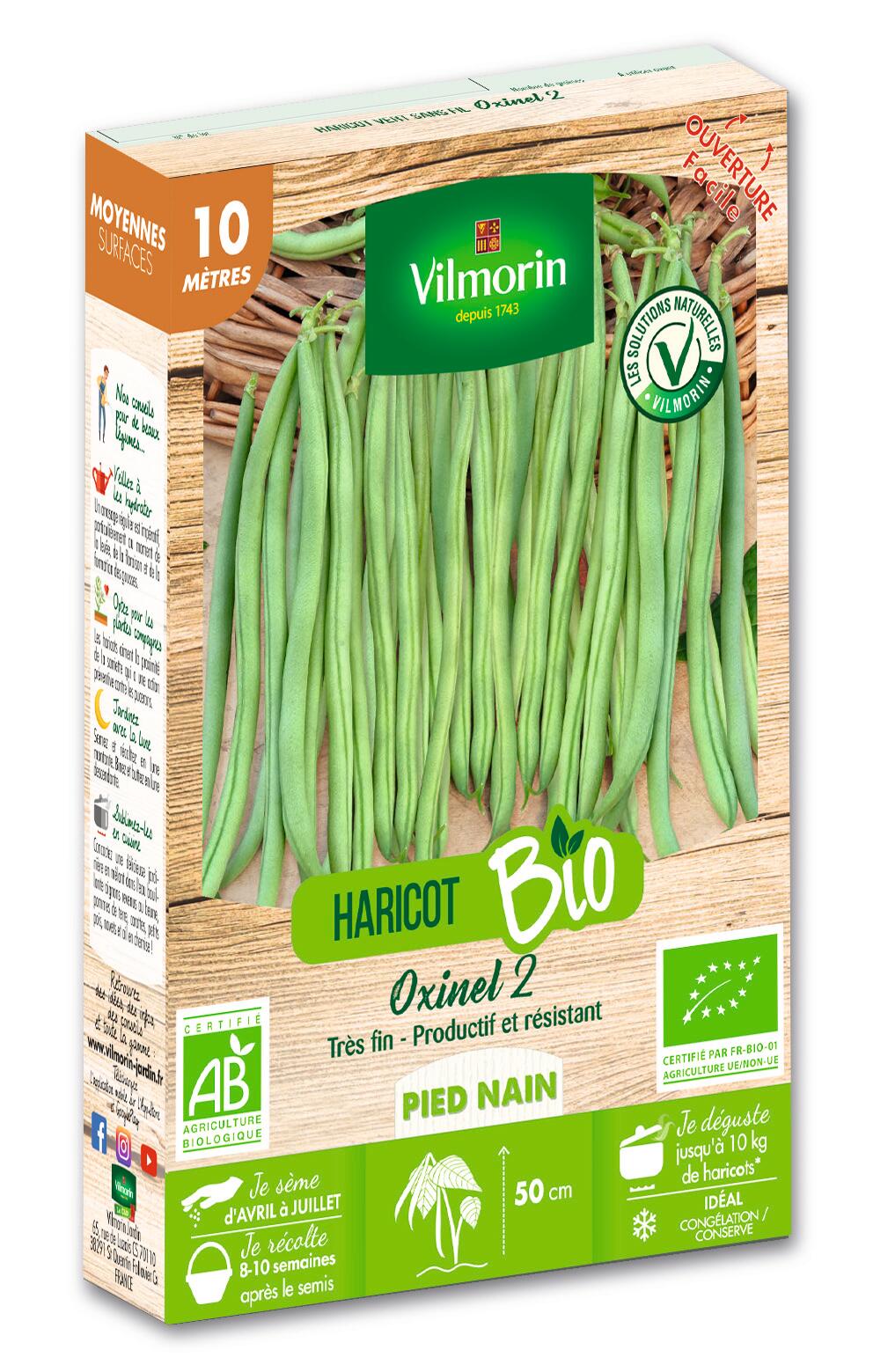 Graines de haricot bio VILMORIN 70 g | Leroy Merlin