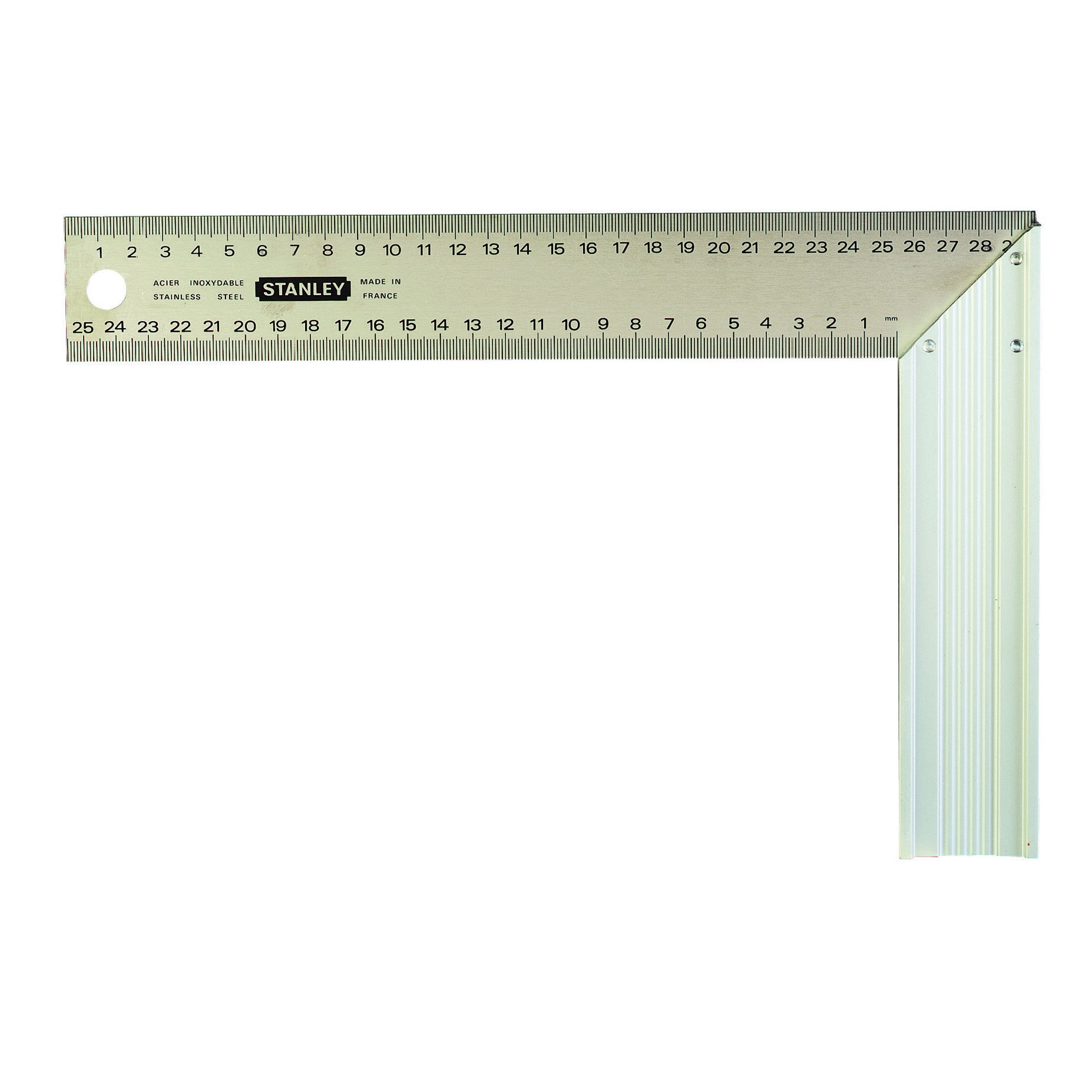 Righello a squadra STANLEY in acciaio 30 x 20 cm | Leroy Merlin