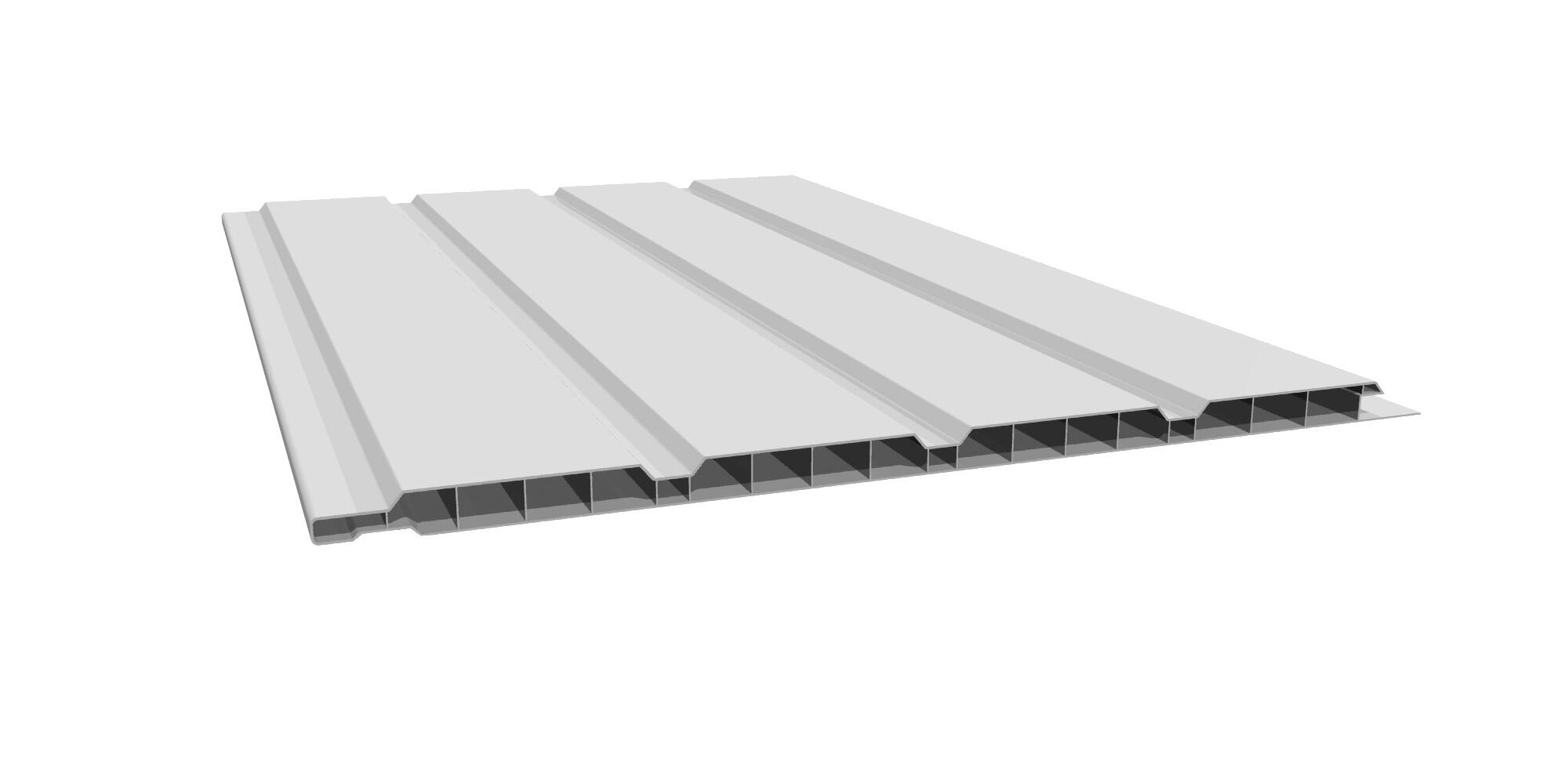 Sous face de bandeau de rive blanc pvc L.3 m x l.250 mm | Leroy Merlin