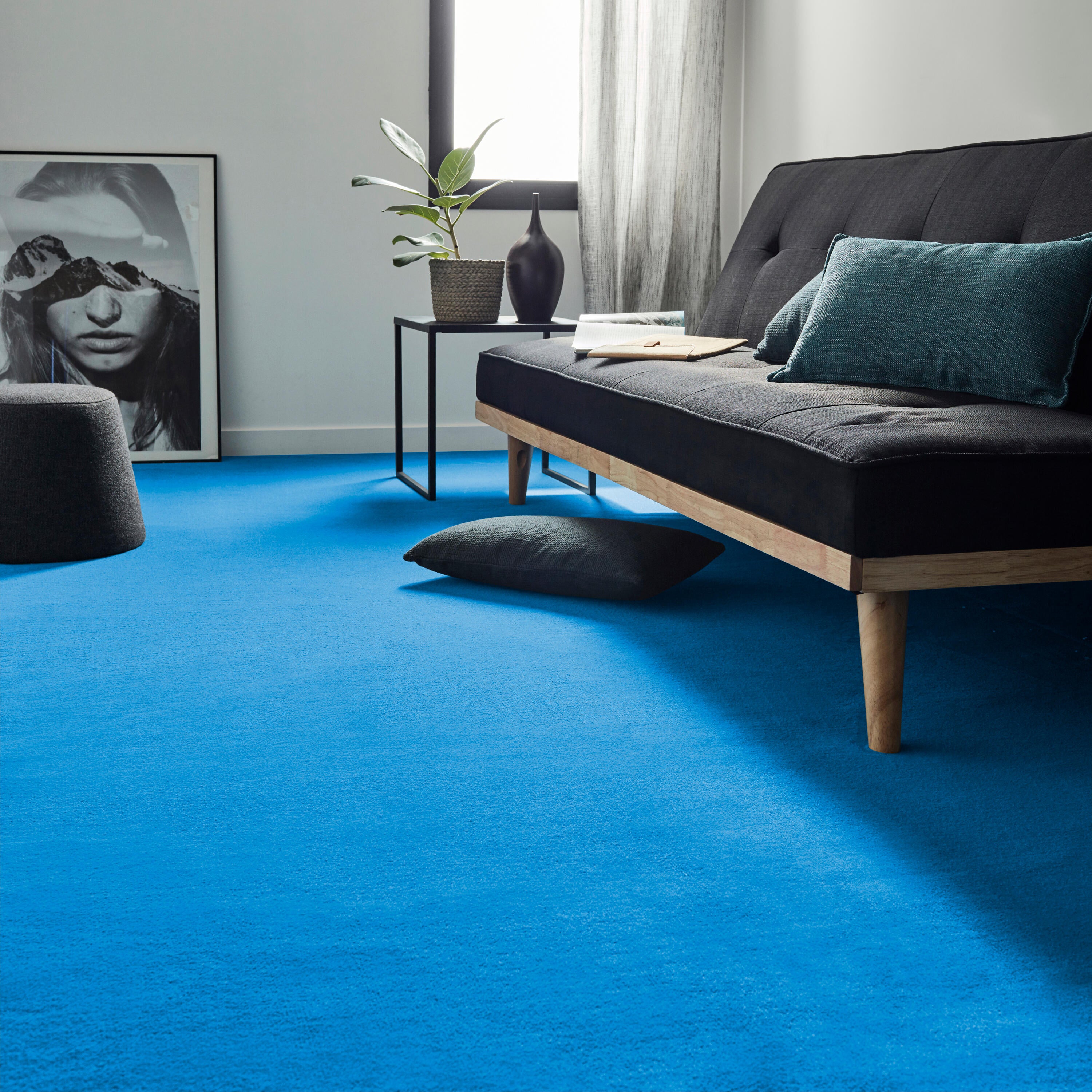 Moquette velours ras uni, London, rouleau l.4 m | Leroy Merlin