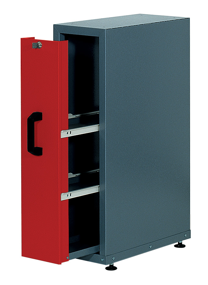Armoire de rangement encastrable en métal rouge KUPPER 23 cm 1 tiroir ...