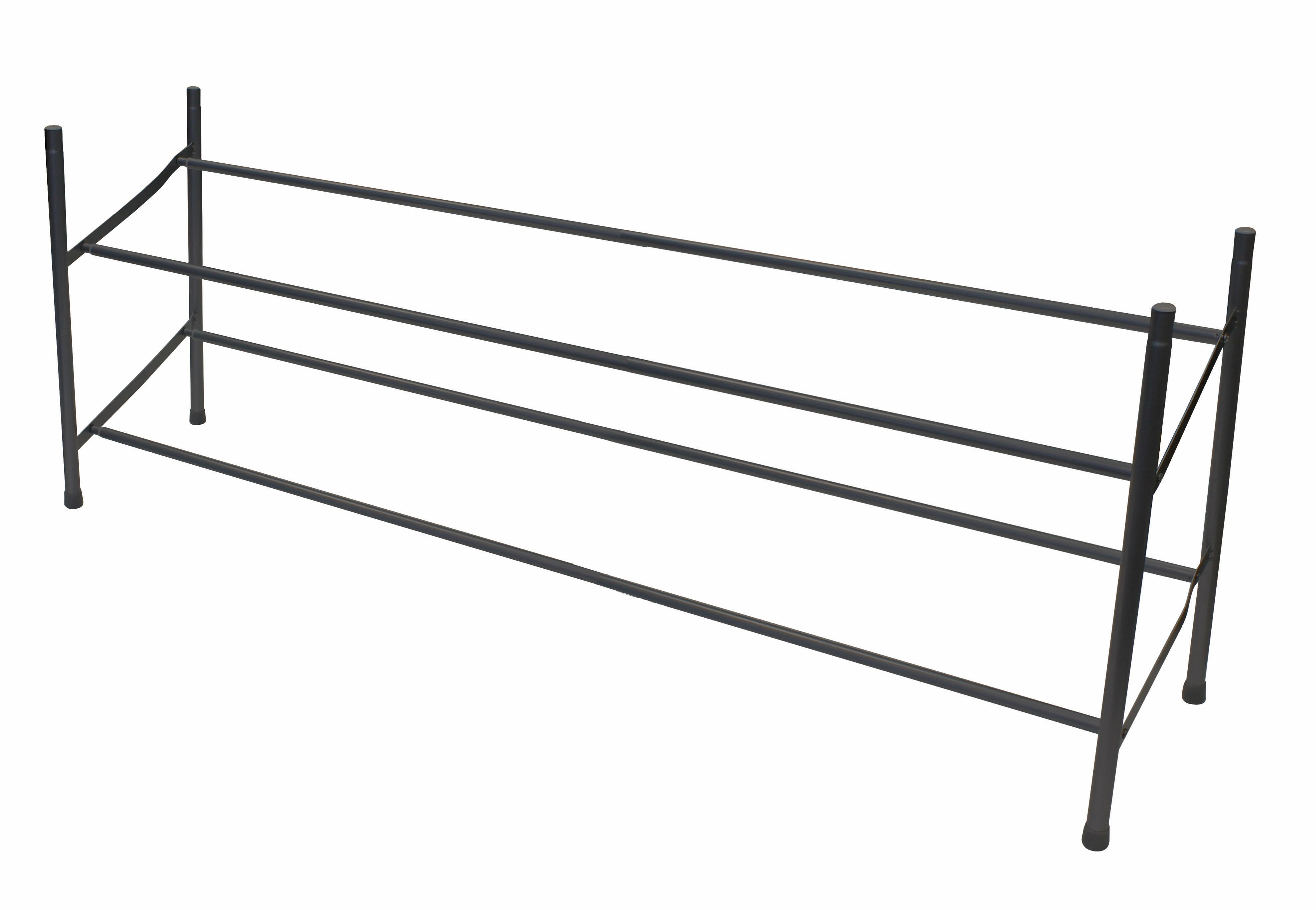 Range-chaussures extensible à poser noir, 12 paires maximum H.35 x l ...