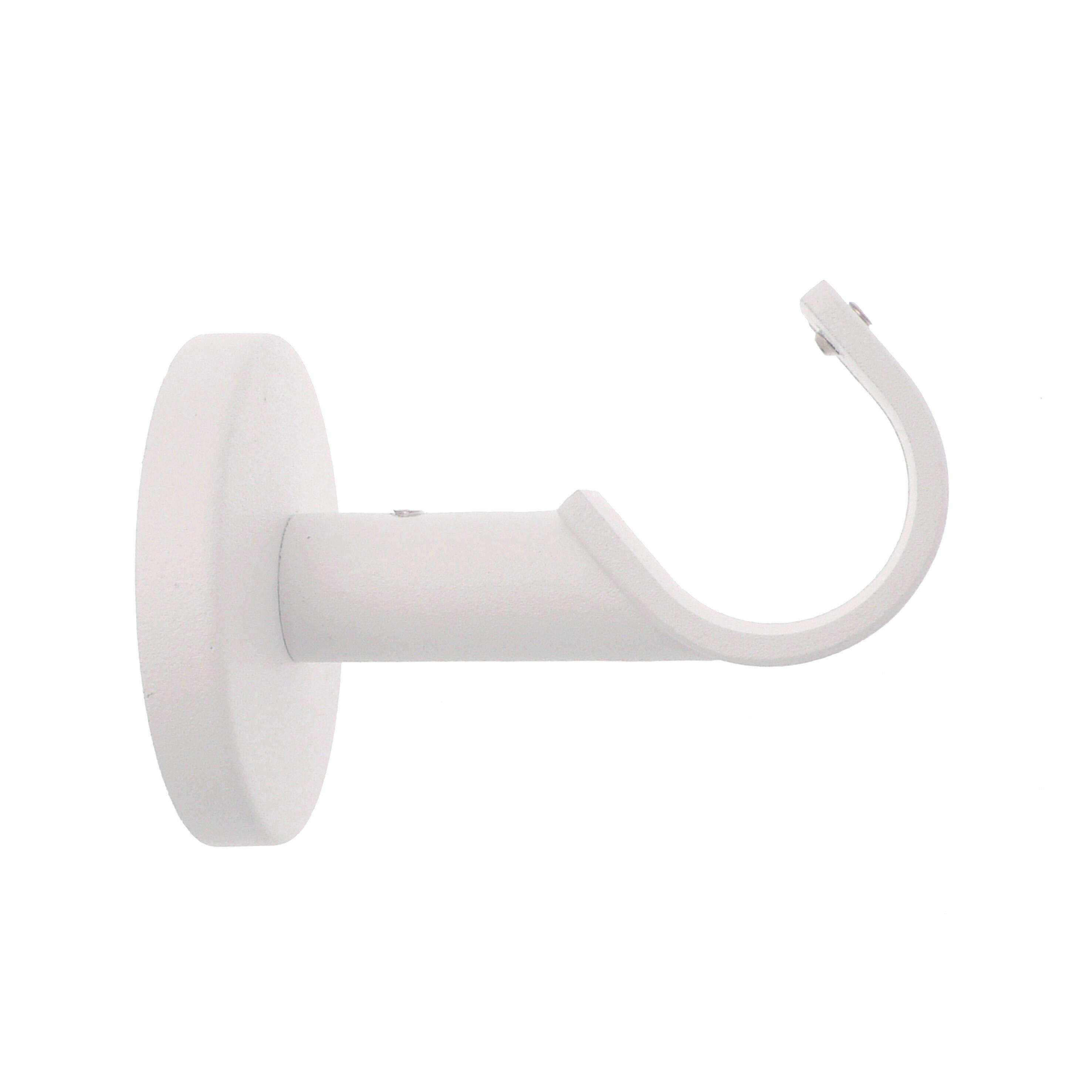 Support pour tringle à rideau Cosy 28mm blanc sablé INSPIRE | Leroy Merlin