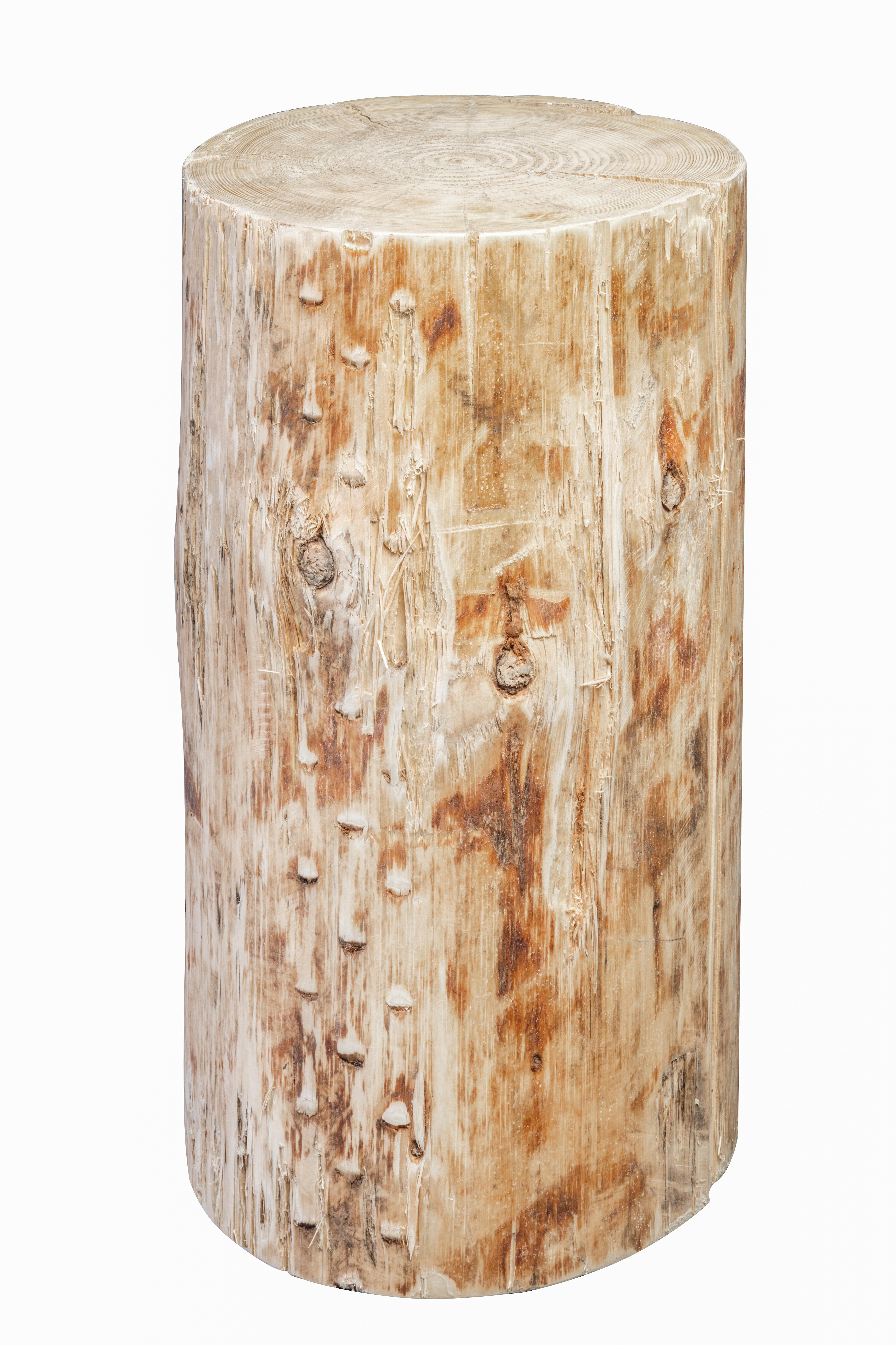 Rondin naturel en épicéa non traité, diamètre 20 cm x H.45 cm | Leroy ...