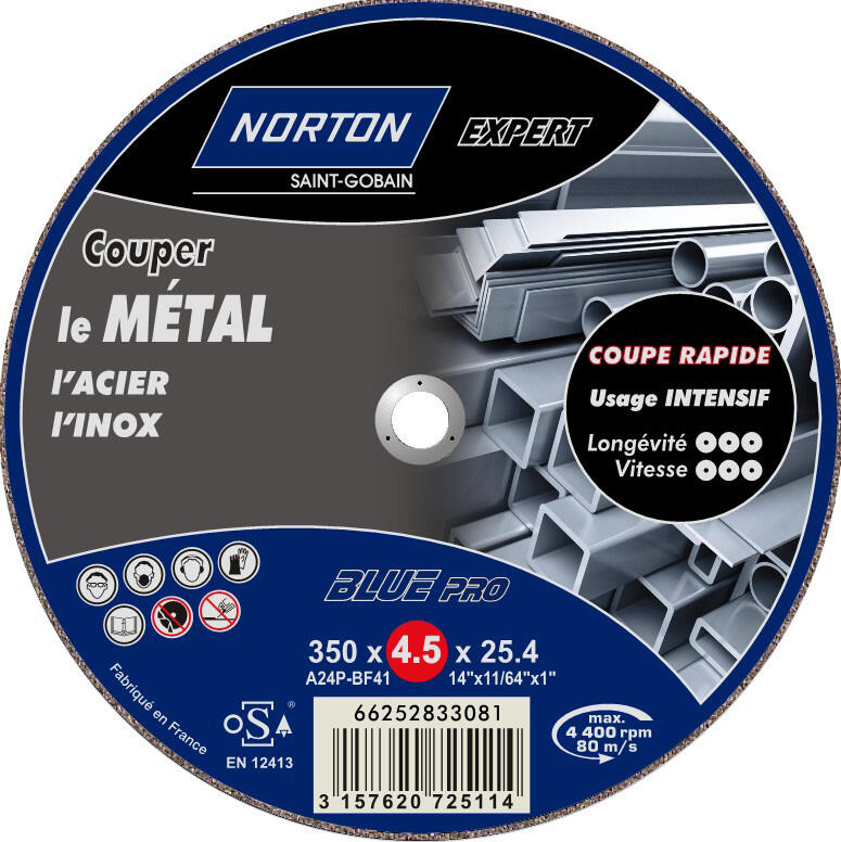 Disque métal pour métal NORTON, Diam.350 mm | Leroy Merlin
