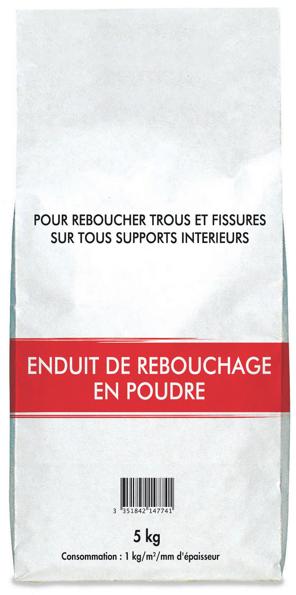 Enduit de rebouchage en poudre 5 kg | Leroy Merlin