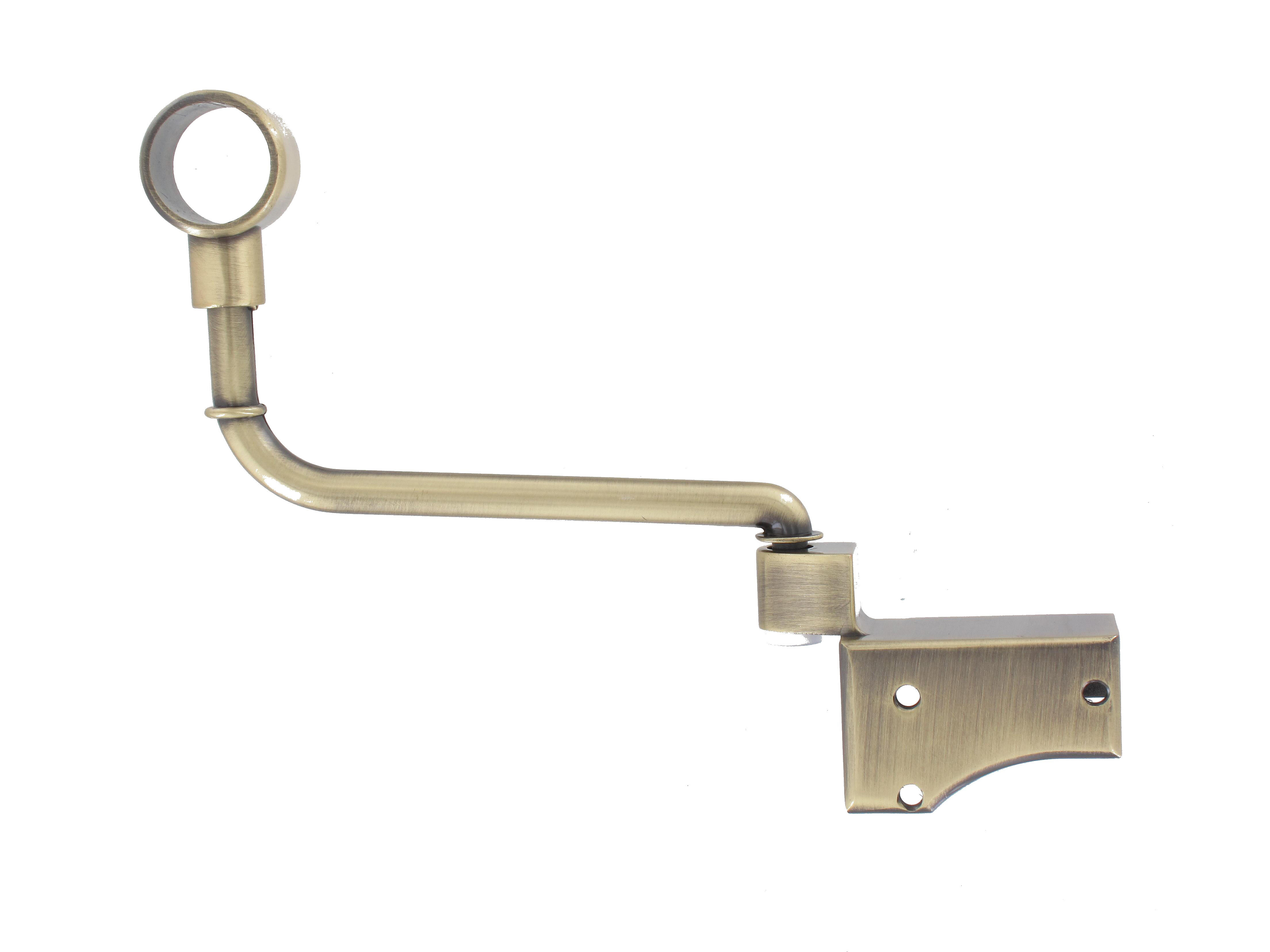 2 supports sans perçage tringle à rideau Fenêtre 2 battants, 20 mm doré ...