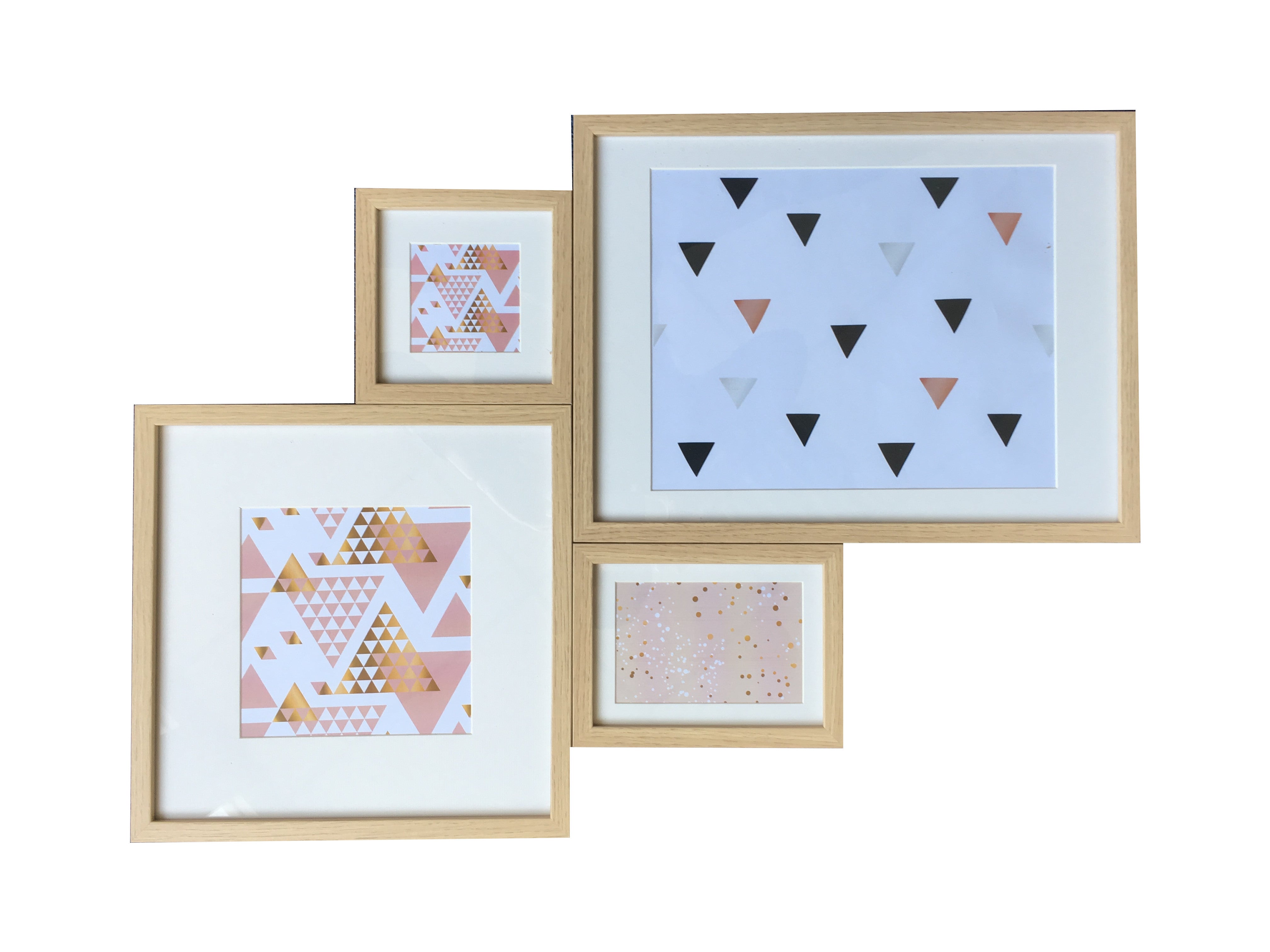 Cadre photo multiple Multi chêne clair, Nature H.54 x l.74 cm | Leroy ...